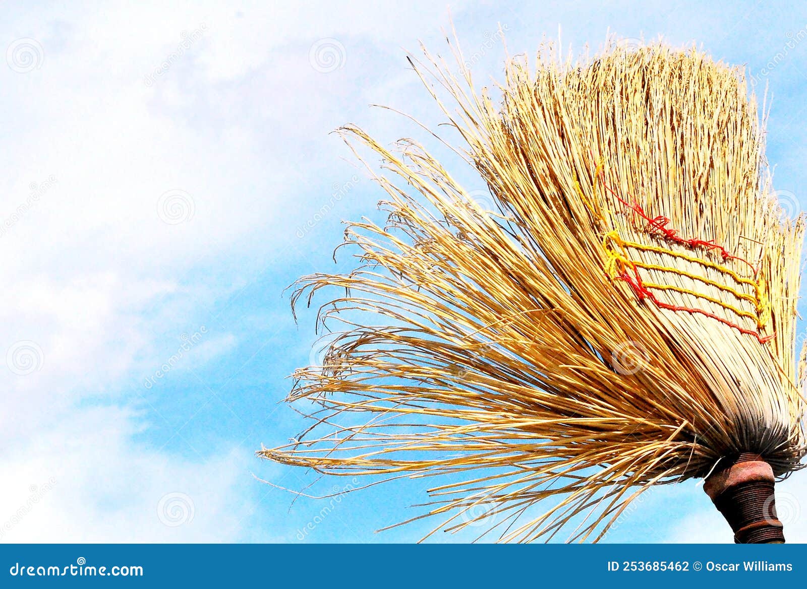 Straw Broom Abstract High in the Sky Outdoors. Stock Photo - Image of ...