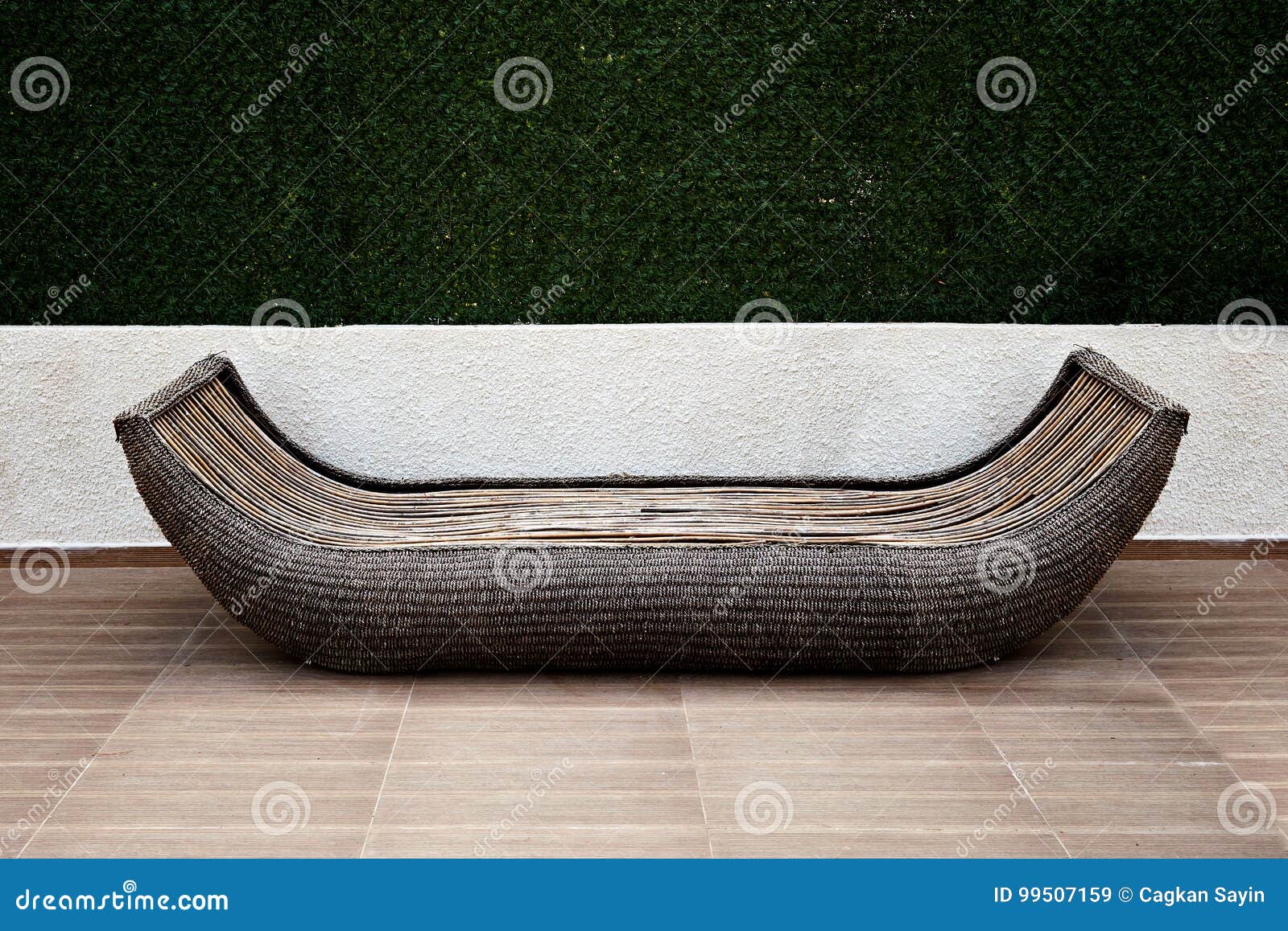 Straw couch stock image. Image of bamboo, nature, lifestyle - 99507159