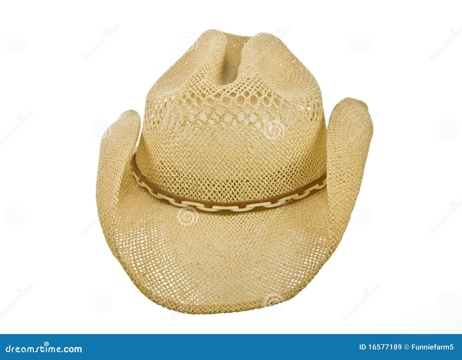 Straw Cowboy Hat Front Side on White Stock Image - Image of ethnic ...