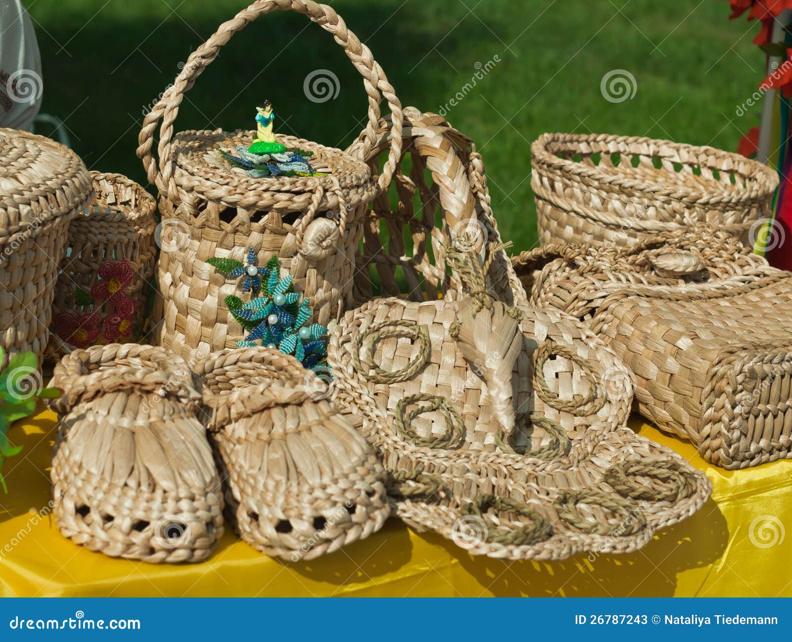 Straw craft, stock image. Image of summer, decoration - 26787243