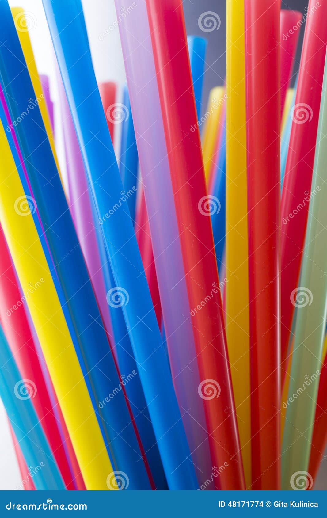 Straw. stock photo. Image of bright, tube, colored, multi - 48171774