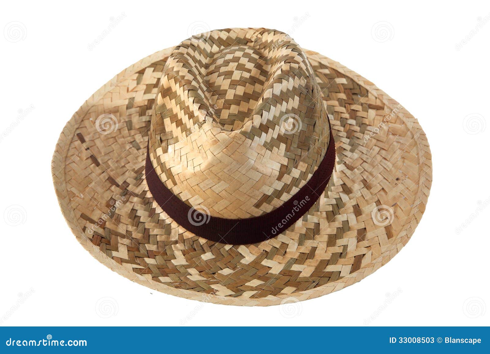 Straw farmer hat stock image. Image of yellow, spring - 33008503