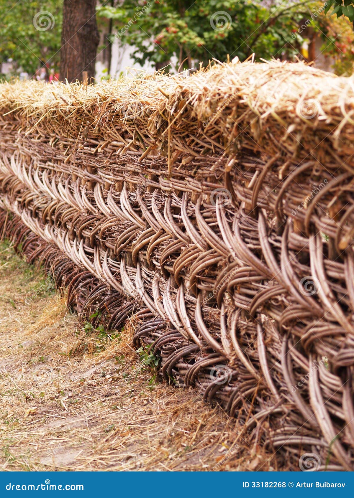 Straw fence stock photo. Image of vintage, fence, brown - 33182268