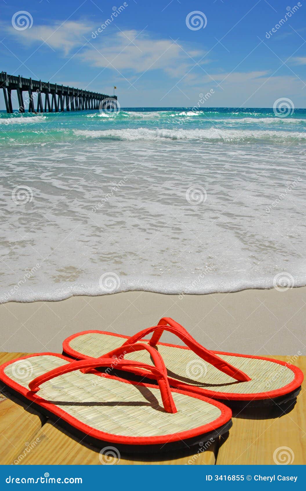 Straw Flip Flops by Pier stock image. Image of recreation - 3416855