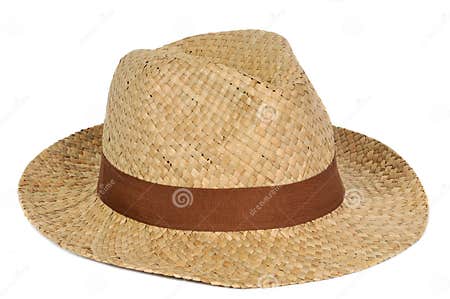 Straw hat isolated stock image. Image of ethnic, holiday - 16025637