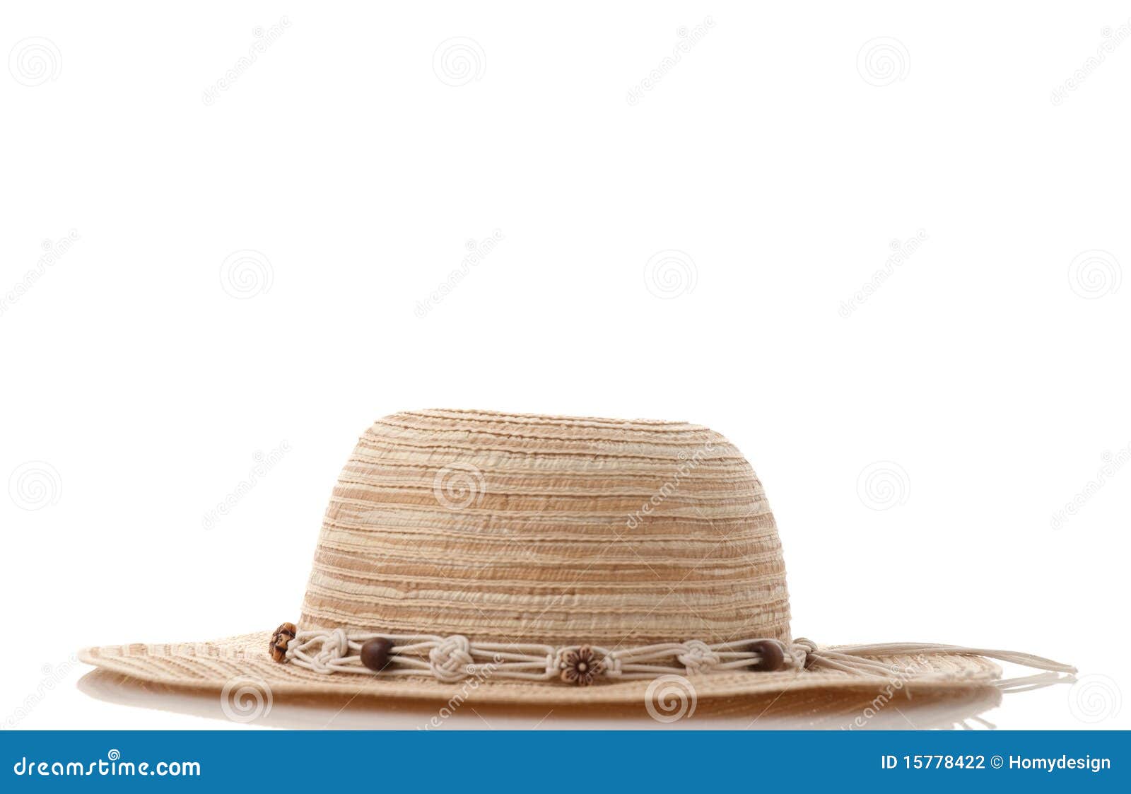 Straw hat with ribbon stock photo. Image of sunny, background - 15778422