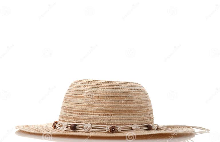 Straw hat with ribbon stock photo. Image of sunny, background - 15778422