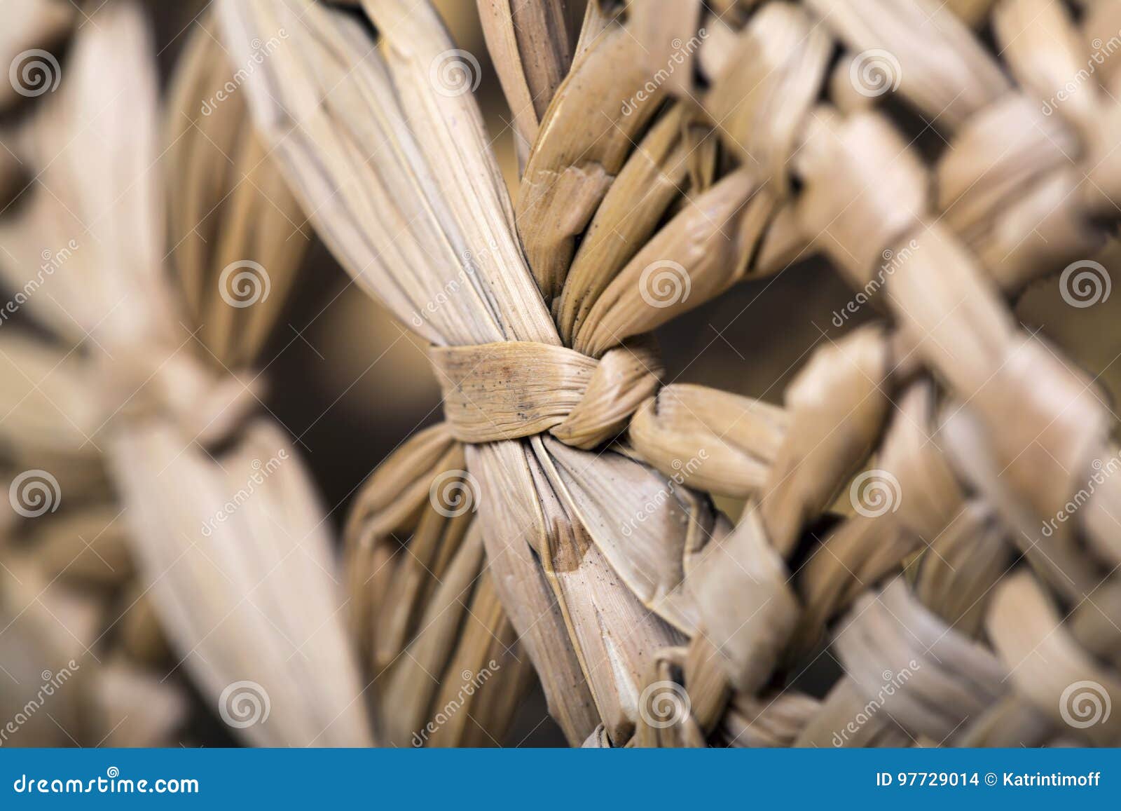 Straw Hat Texture Close-up. Macro Photography Stock Photo - Image of ...