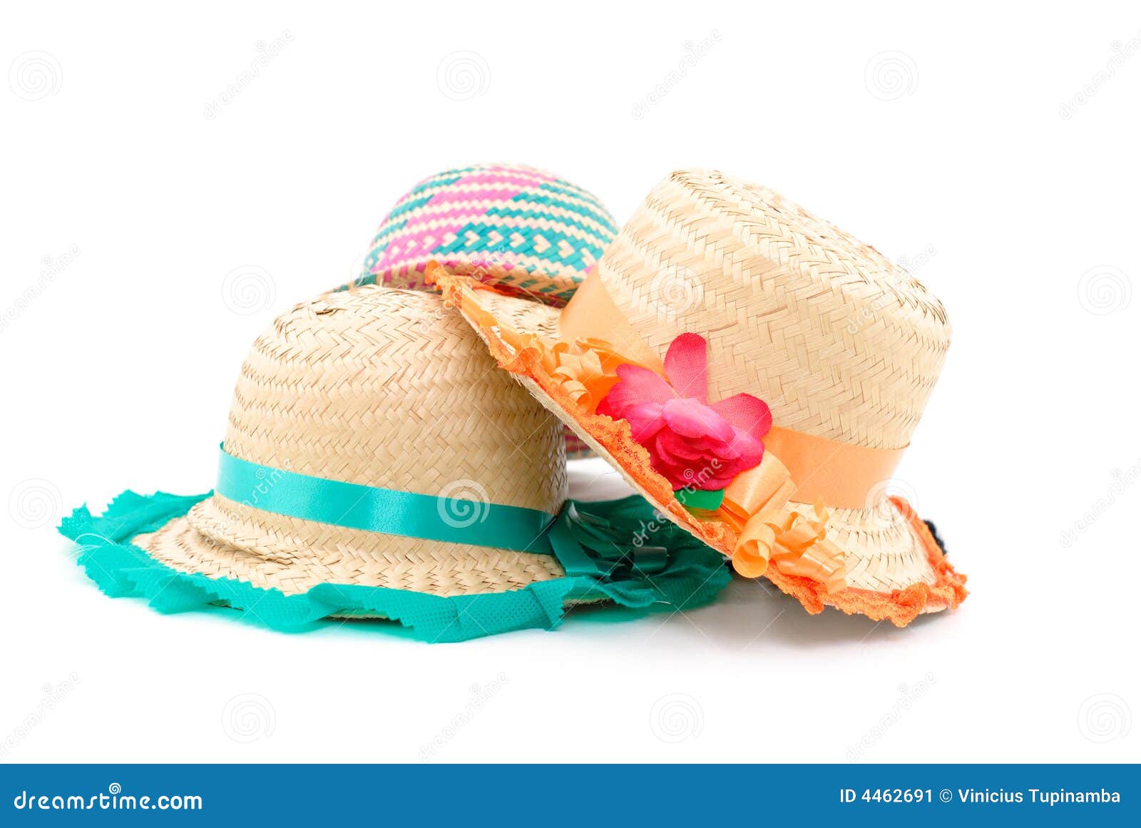 Straw Hats stock image. Image of hats, white, object, abstract - 4462691