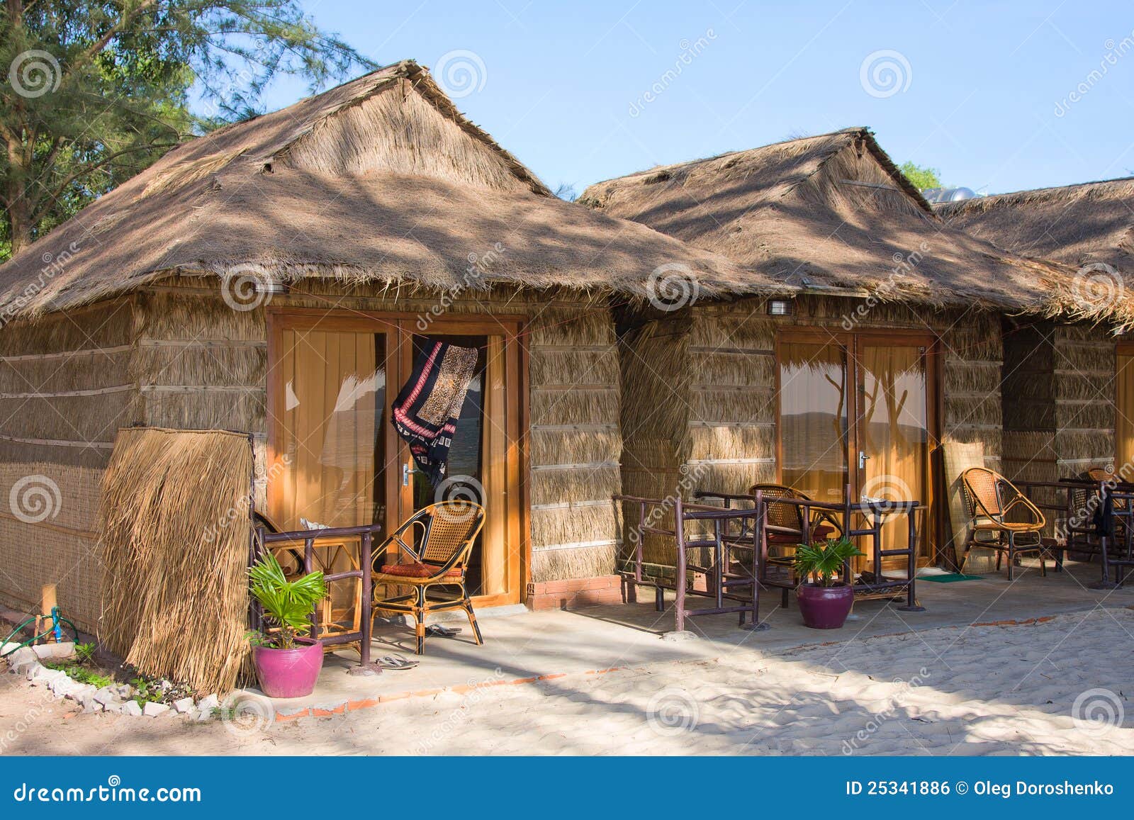 Straw House Roof Royalty-Free Stock Photography | CartoonDealer.com ...