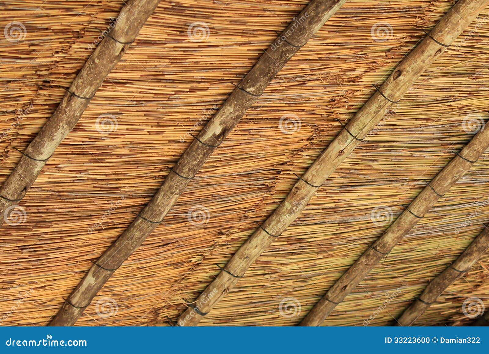 Straw Hut s Roof Pattern stock photo. Image of distressed - 33223600
