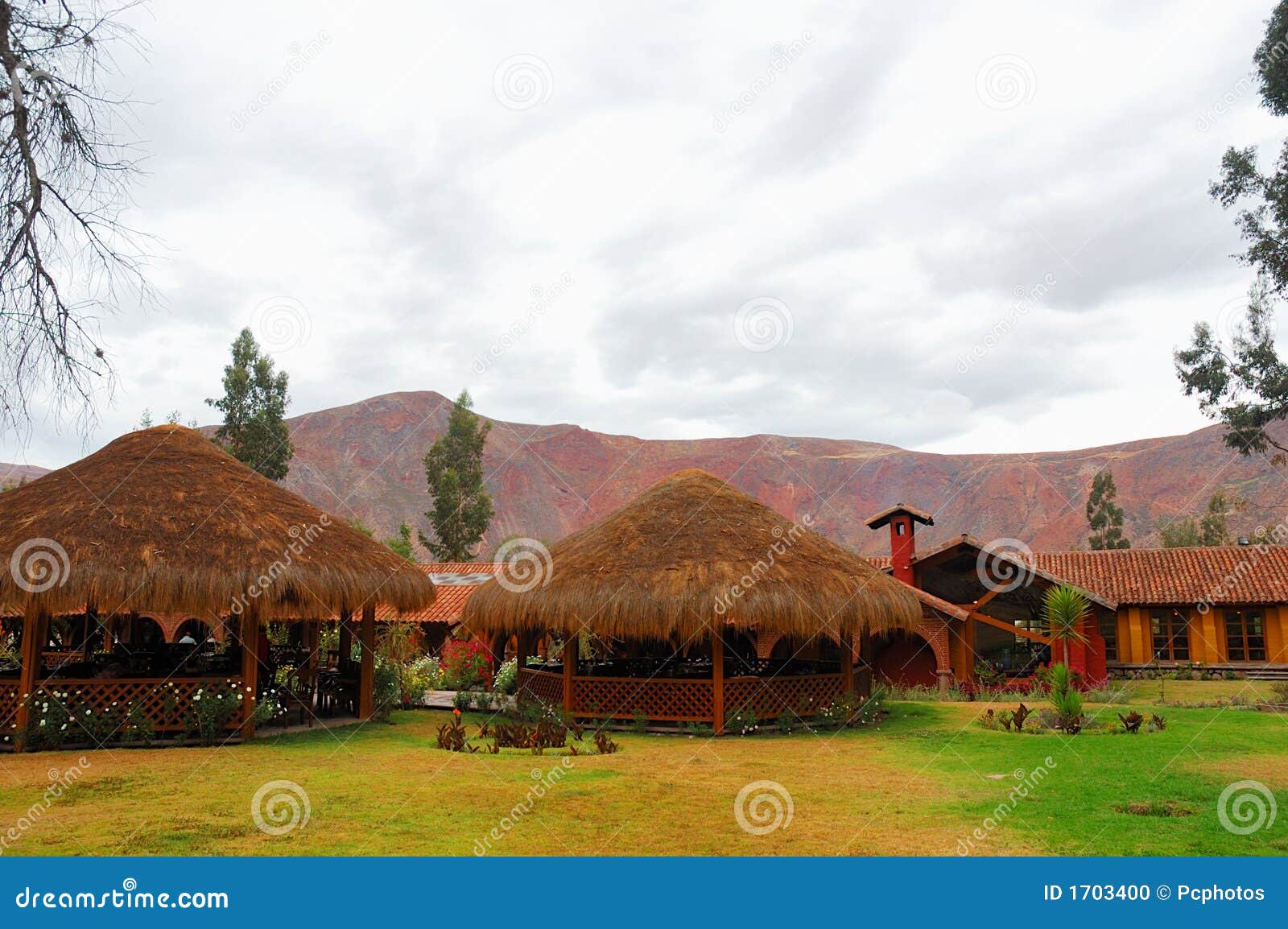 Straw Huts stock photo. Image of exotic, trip, relax, palm - 1703400