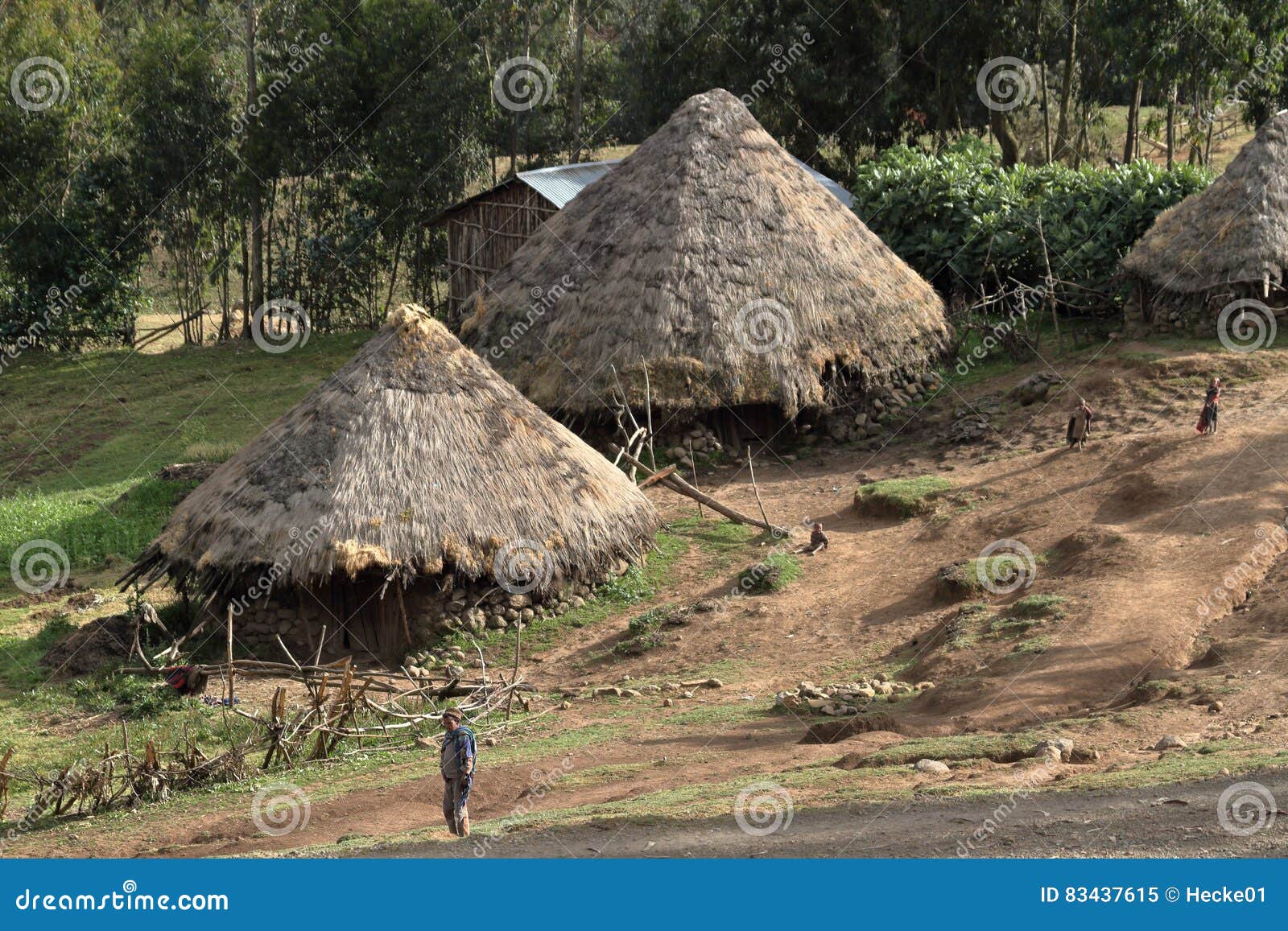 Straw Huts in a Village in Ethiopia Editorial Image - Image of ethiopia ...