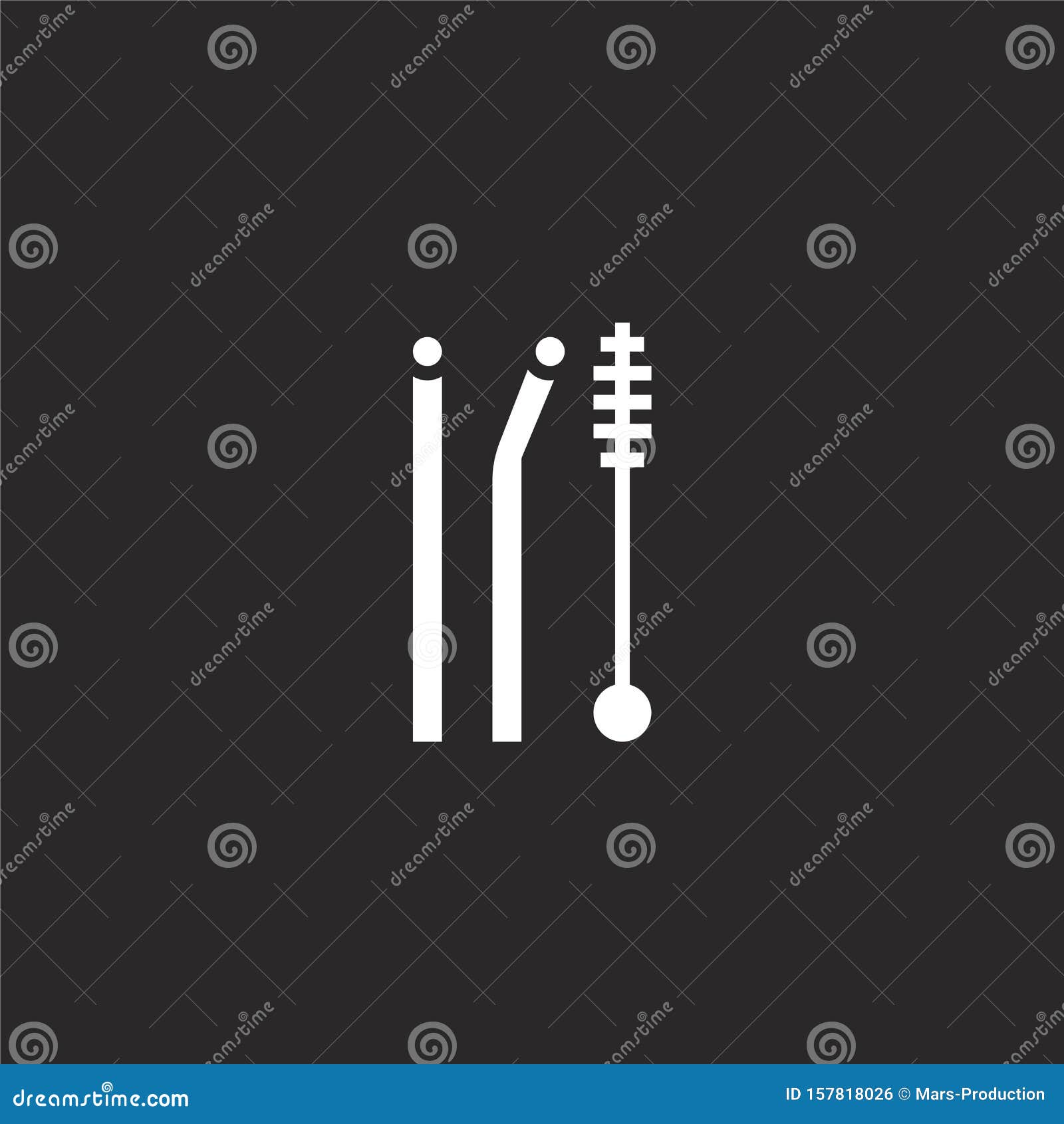 Straw Icon. Filled Straw Icon for Website Design and Mobile, App ...