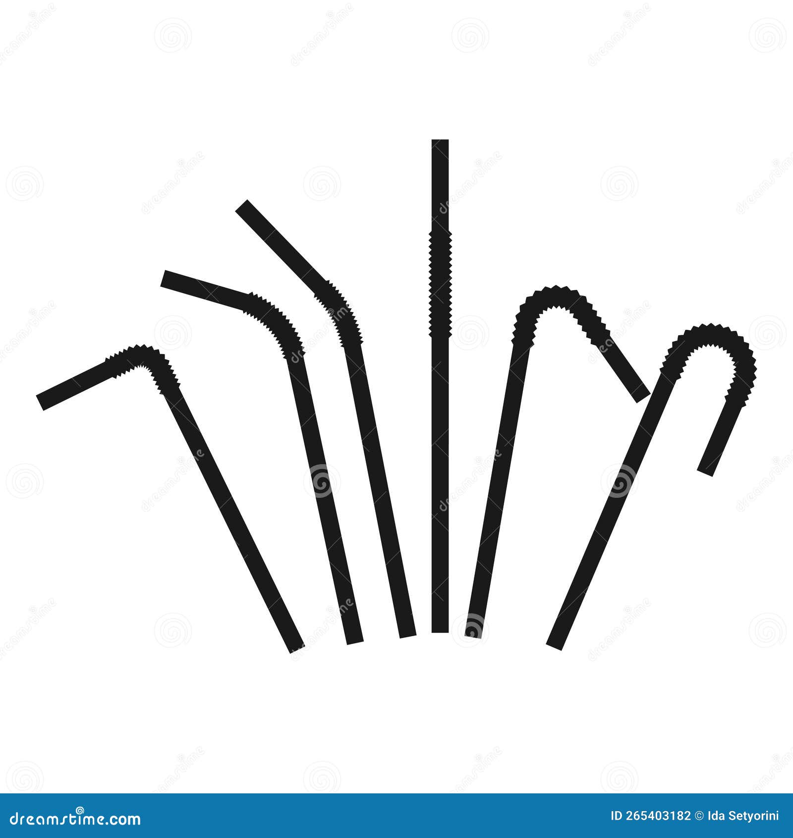 Straw icon vector stock illustration. Illustration of vivid - 265403182