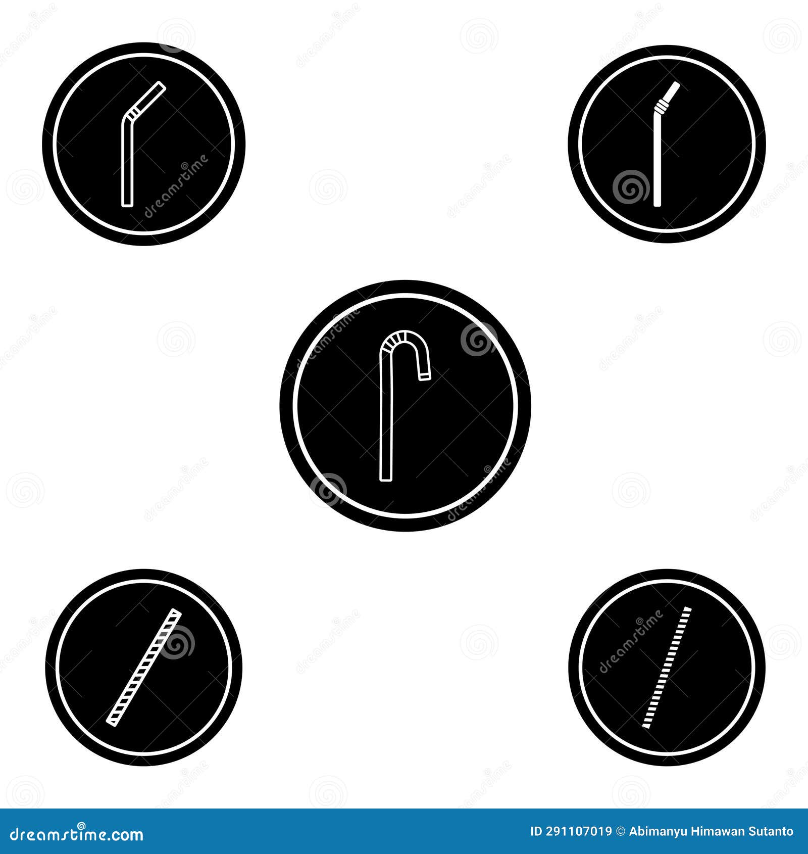 Straw icon vector stock vector. Illustration of water - 291107019