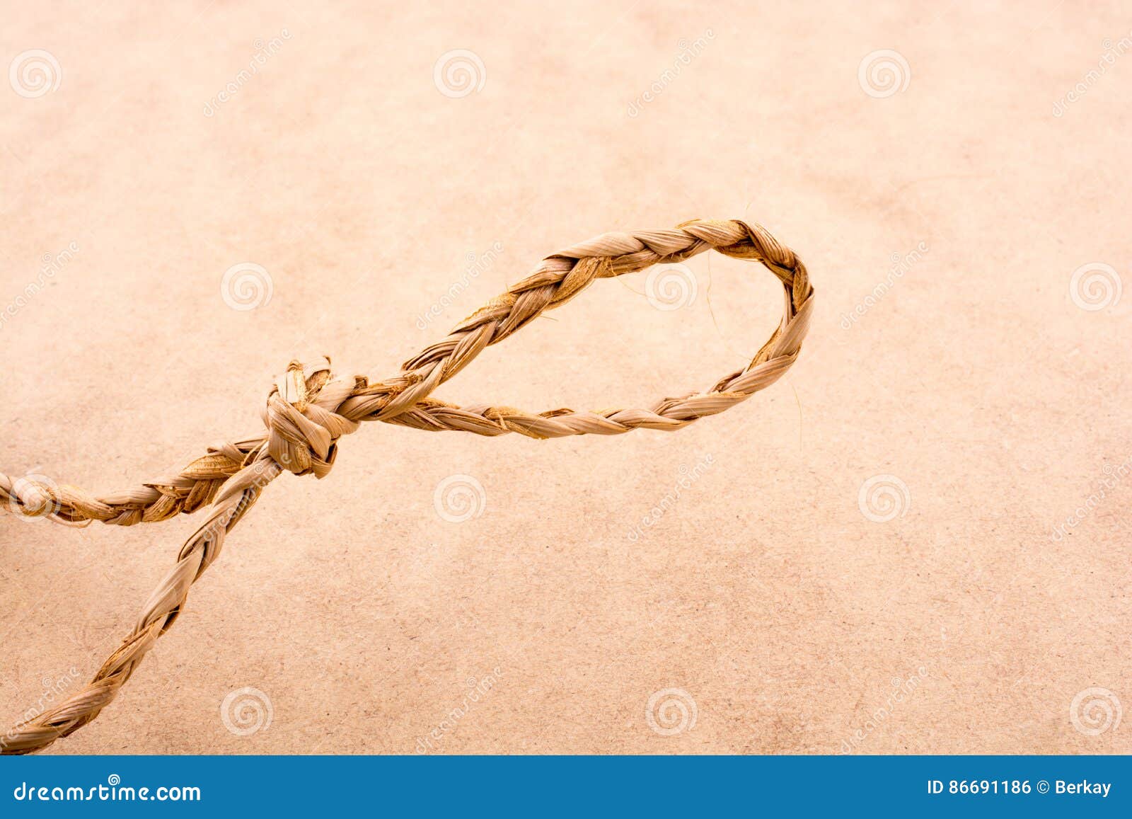 Straw Knot on a Light Color Background Stock Photo - Image of strong ...