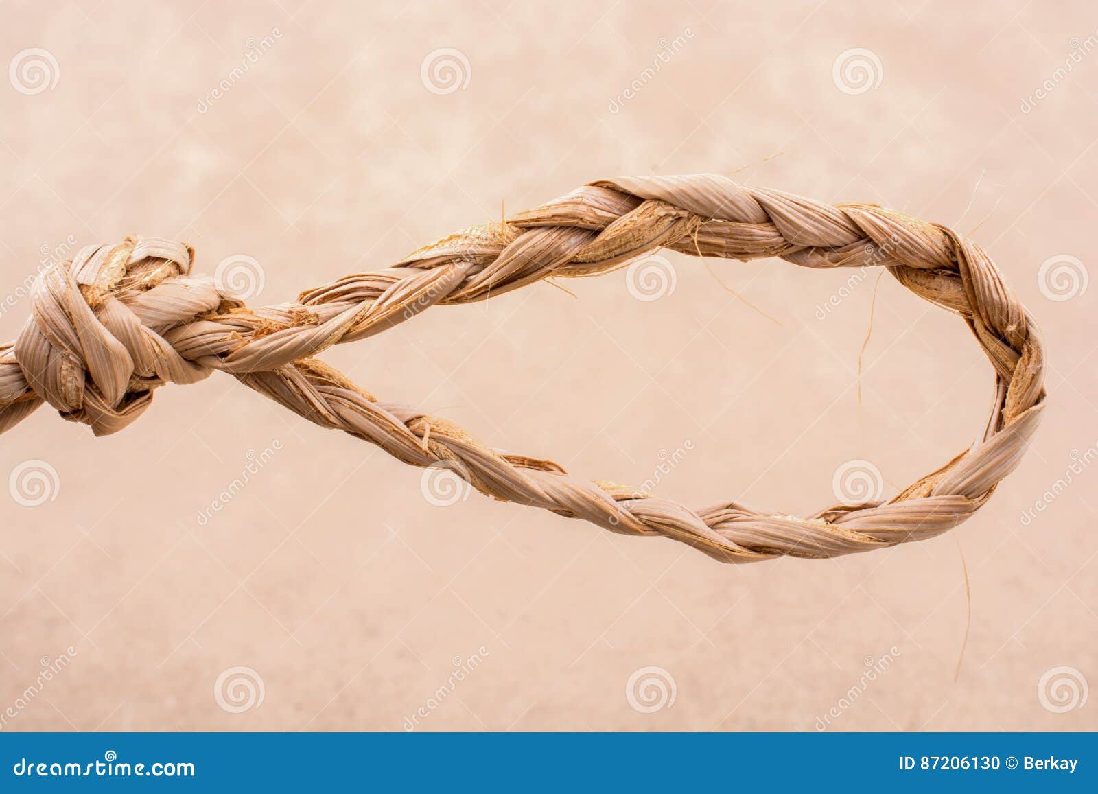Straw Knot on a Light Color Background Stock Photo - Image of ...