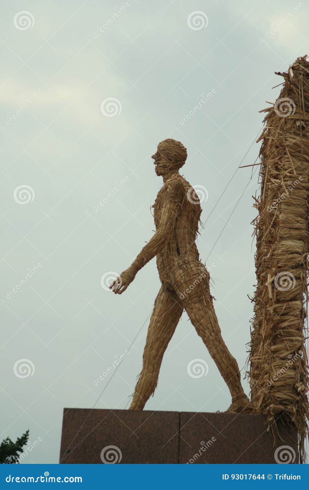 Straw man statue stock photo. Image of outdoor, barrow - 93017644