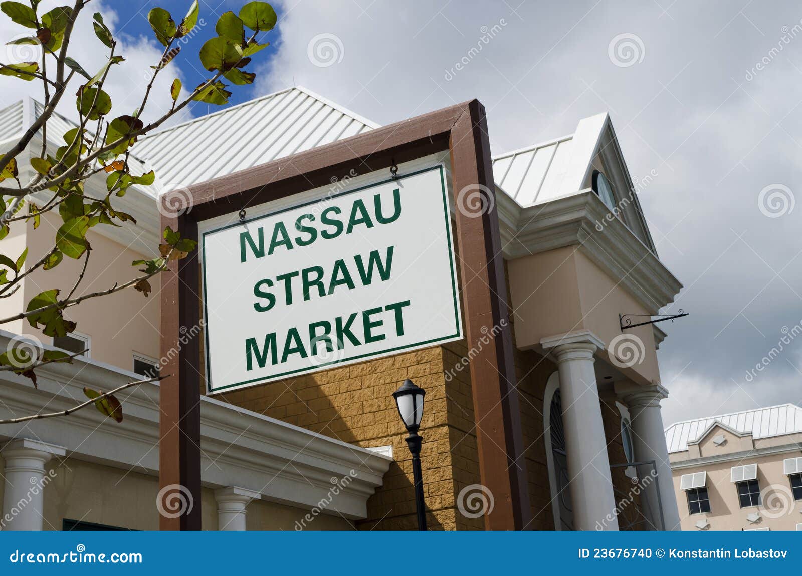 Straw market sign stock photo. Image of caribbean, souvenirs - 23676740