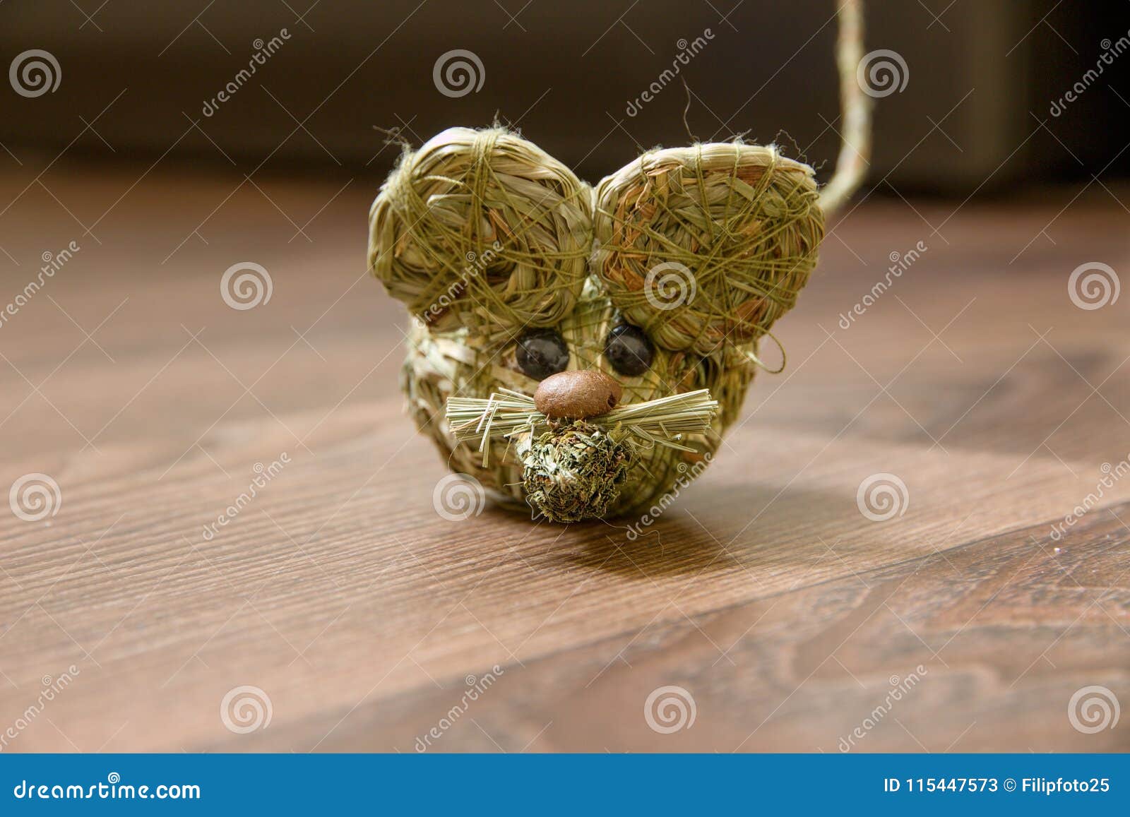 Straw mouse stock image. Image of muzzle, rodent, lies - 115447573