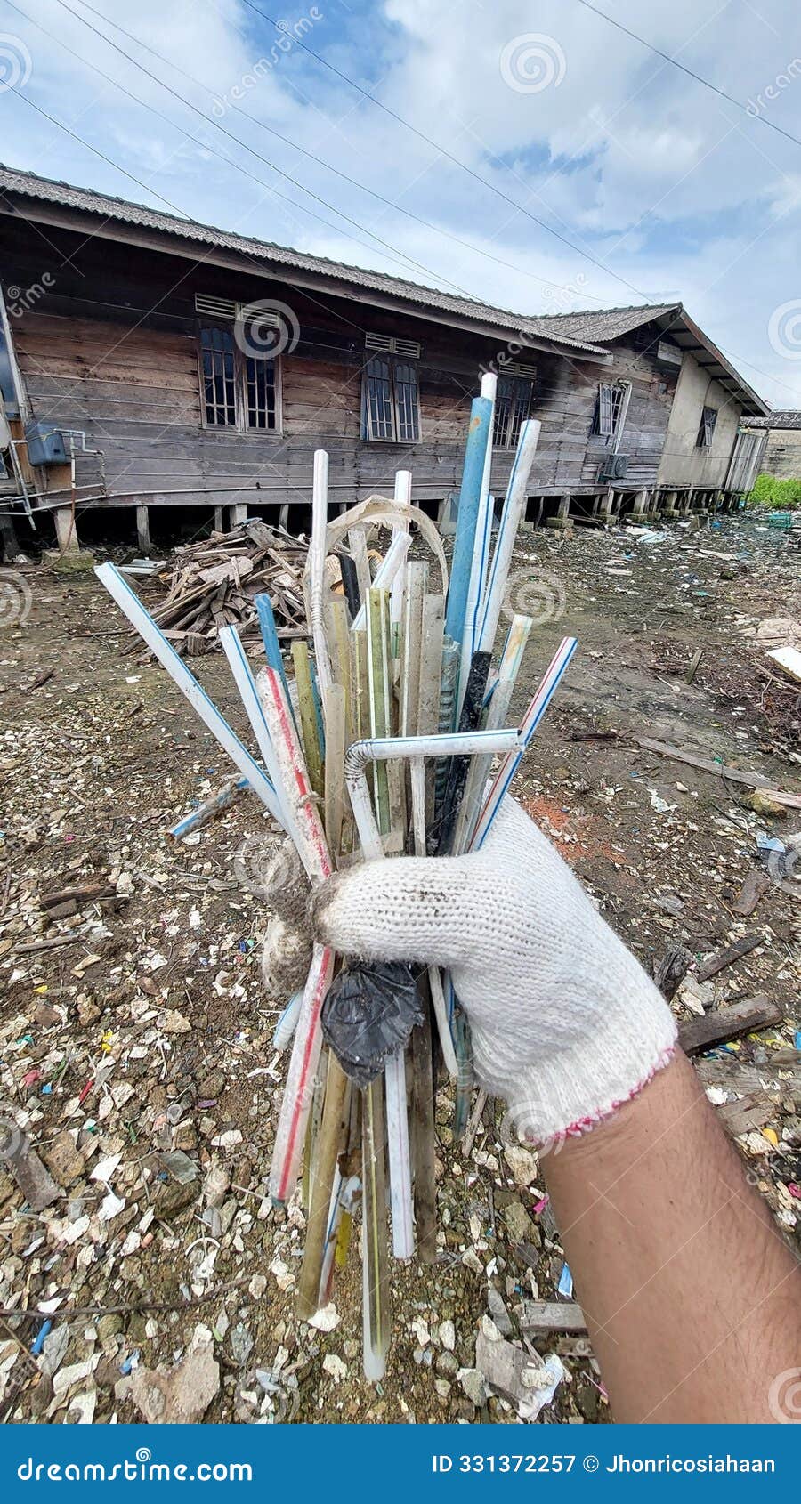 Straw Plastic stock image. Image of trash, cleaning - 331372257