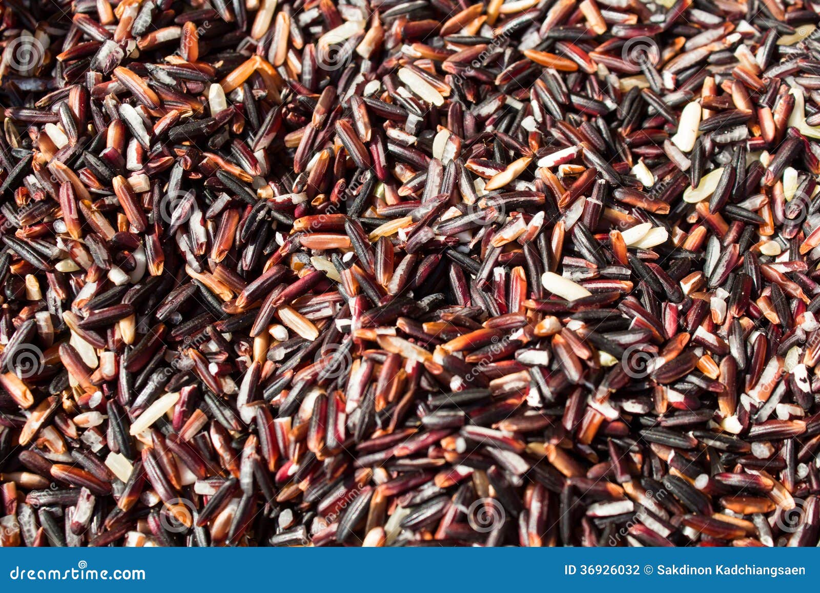 Straw Plate with Long-grain Red Rice Stock Photo - Image of ingredient ...