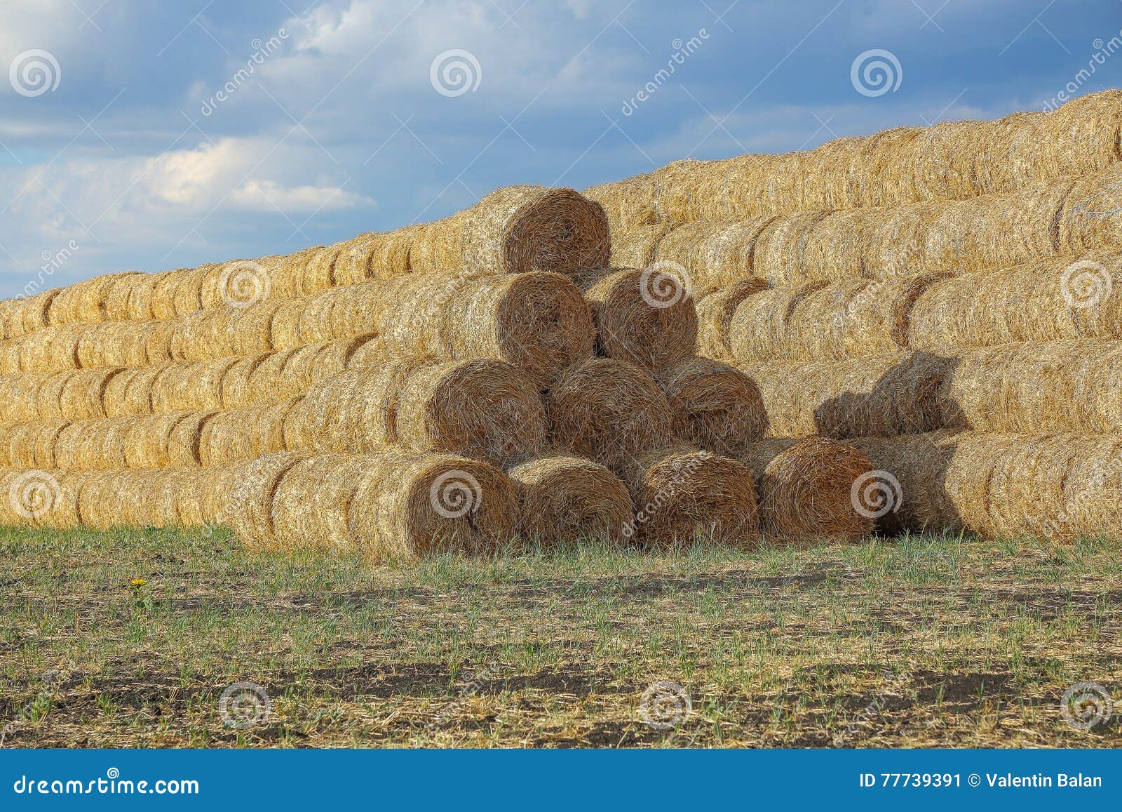 Straw Pyramid stock image. Image of bright, brown, farm - 77739391