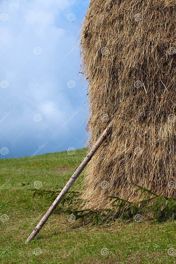 Straw reek stock image. Image of gold, autumn, agriculture - 10535547