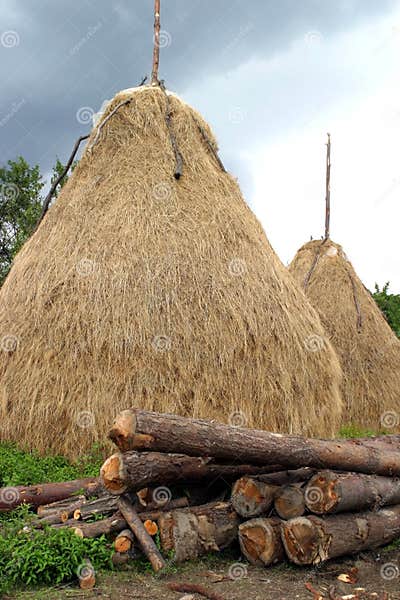 Straw reek stock image. Image of natural, grass, farming - 9003267