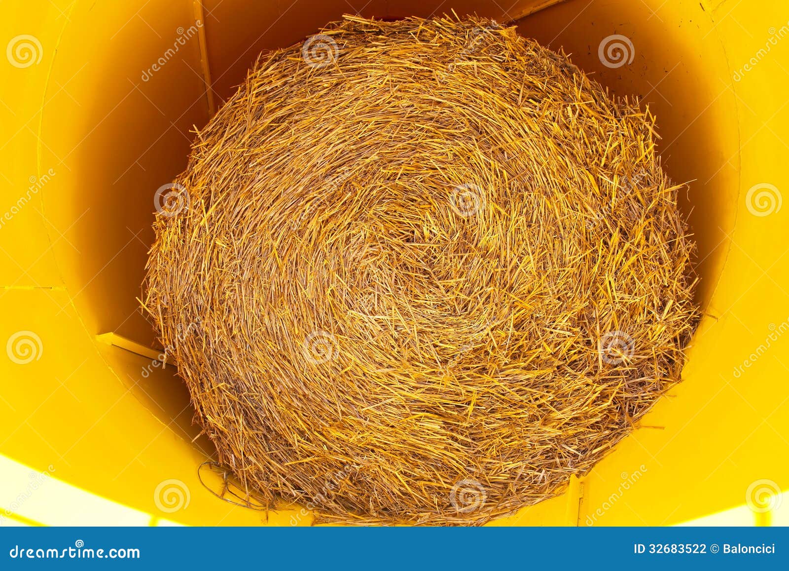 Straw roll stock photo. Image of yellow, grass, roll - 32683522