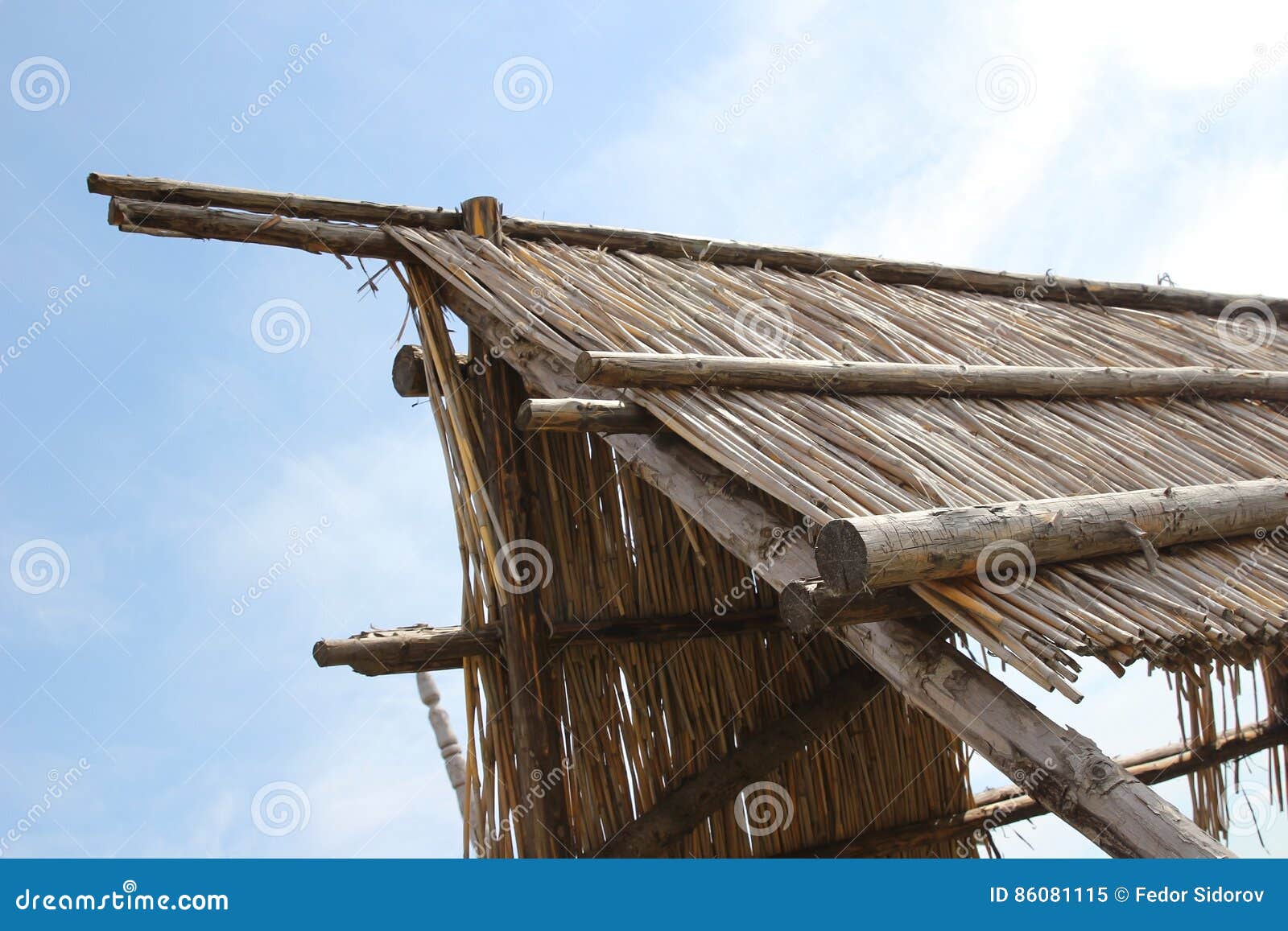 A straw roof stock image. Image of regional, village - 86081115