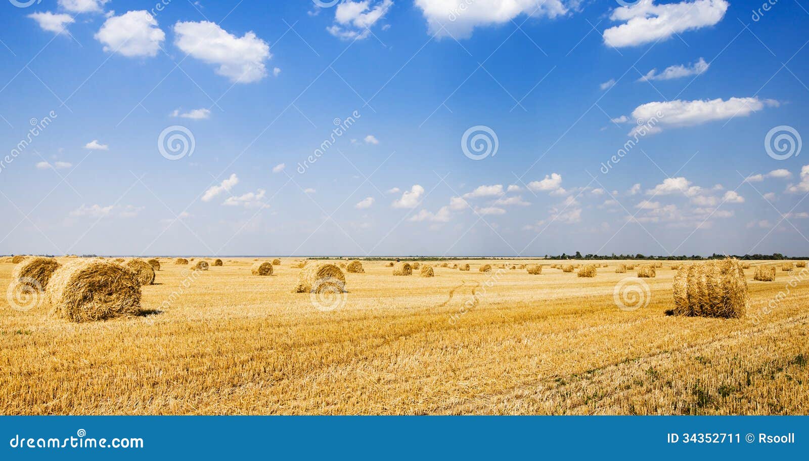 Straw stack stock image. Image of bale, land, bread, environment - 34352711