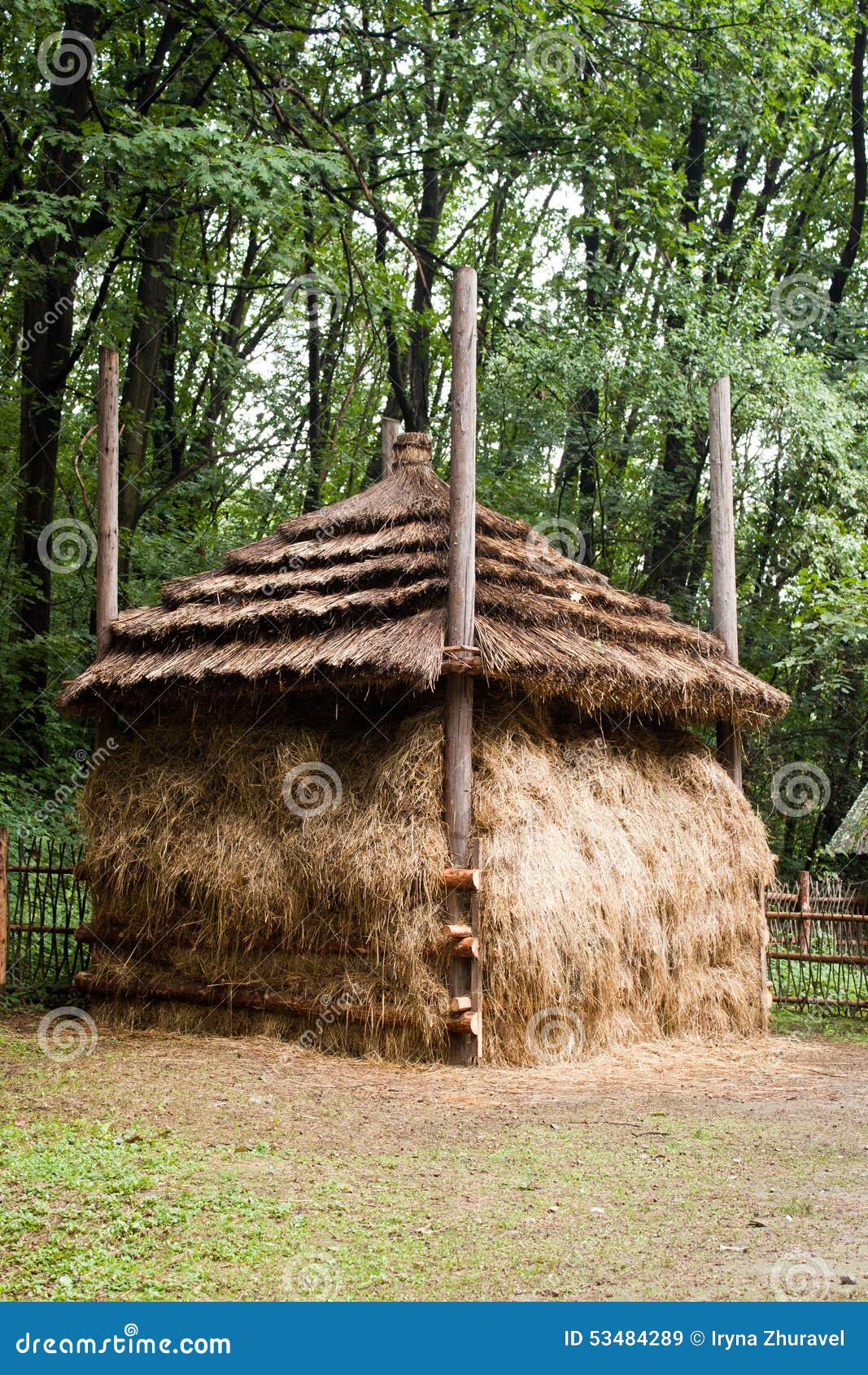 Straw storage stock image. Image of pile, autumn, farm - 53484289