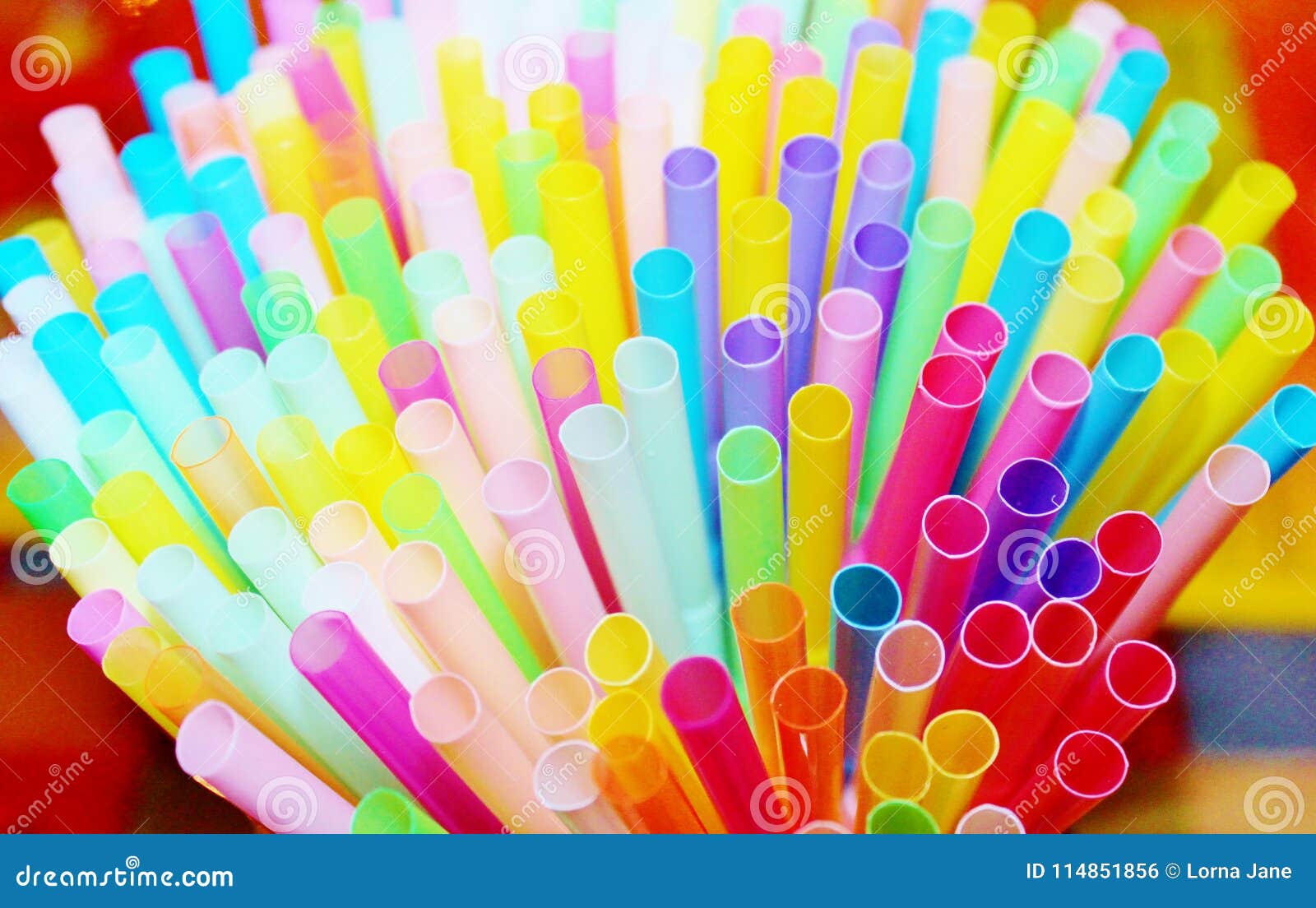Straw Straws Plastic Drinking Background Colourful Full Screen Single ...