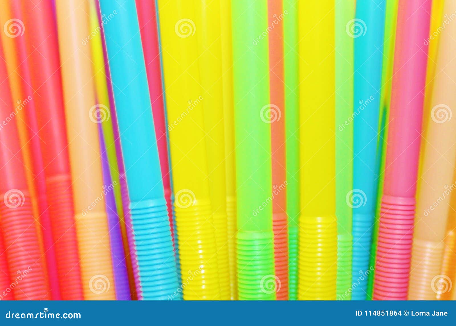 Straw Straws Plastic Drinking Background Colourful Full Screen Single ...