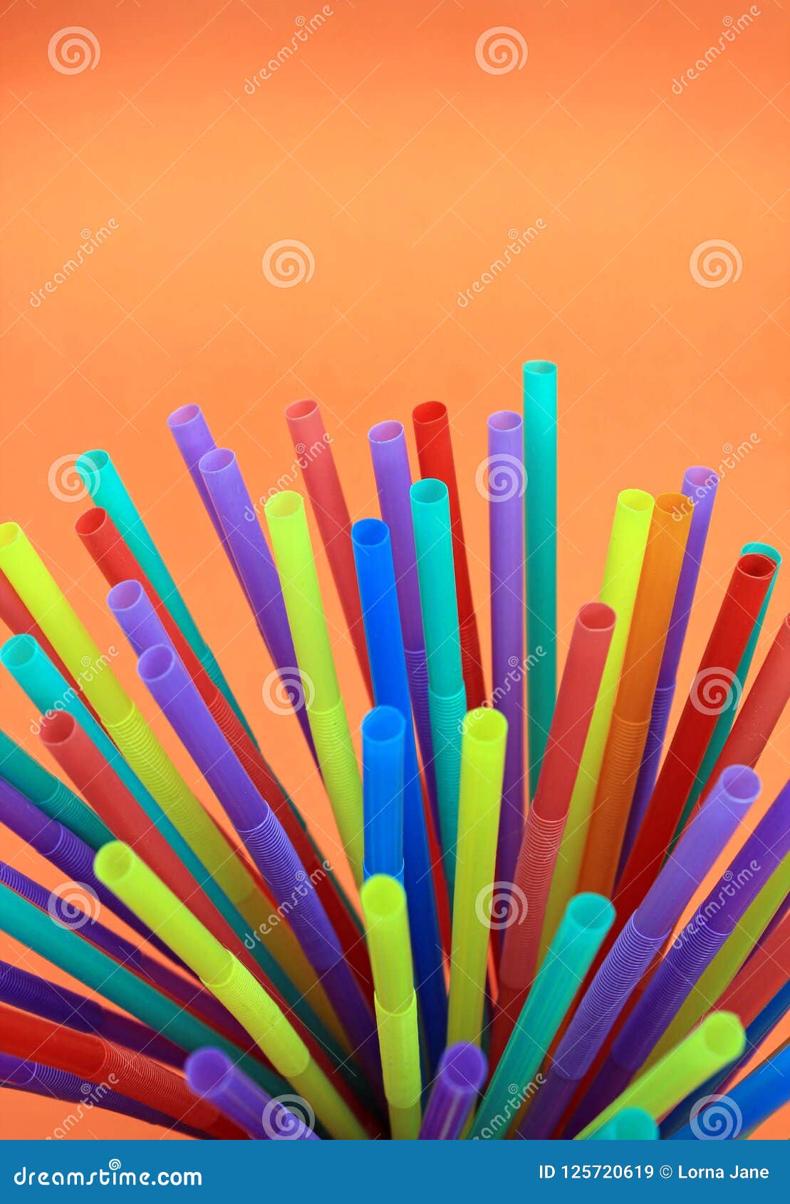 Straw Straws Plastic Drinking Background Abstract Colourful Full Screen ...