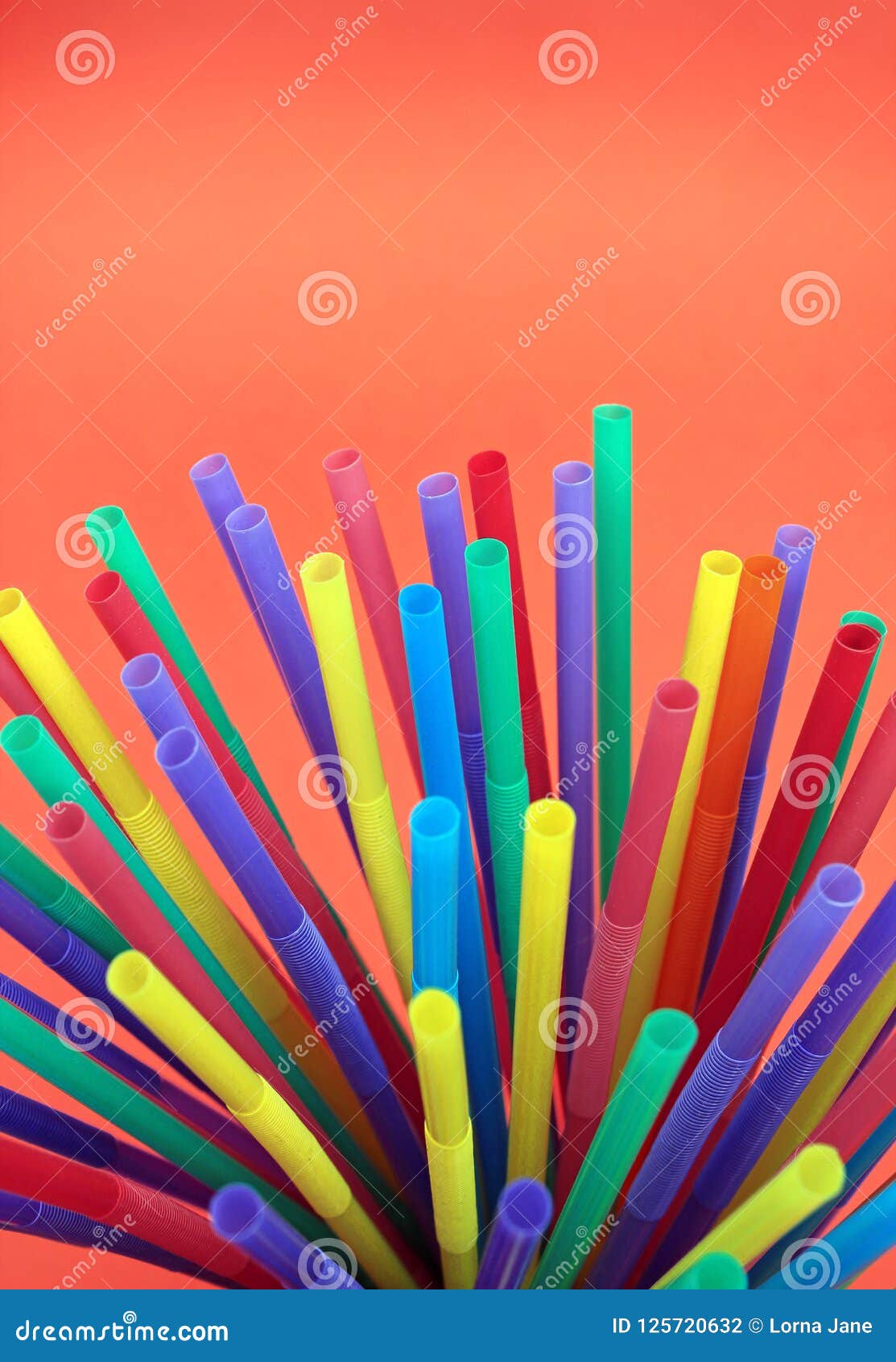 Straw Straws Plastic Drinking Background Abstract Colourful Full Screen ...