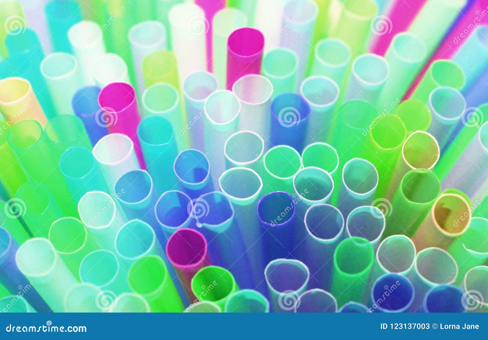 Straw Straws Plastic Drinking Background Colourful Full Screen Single ...