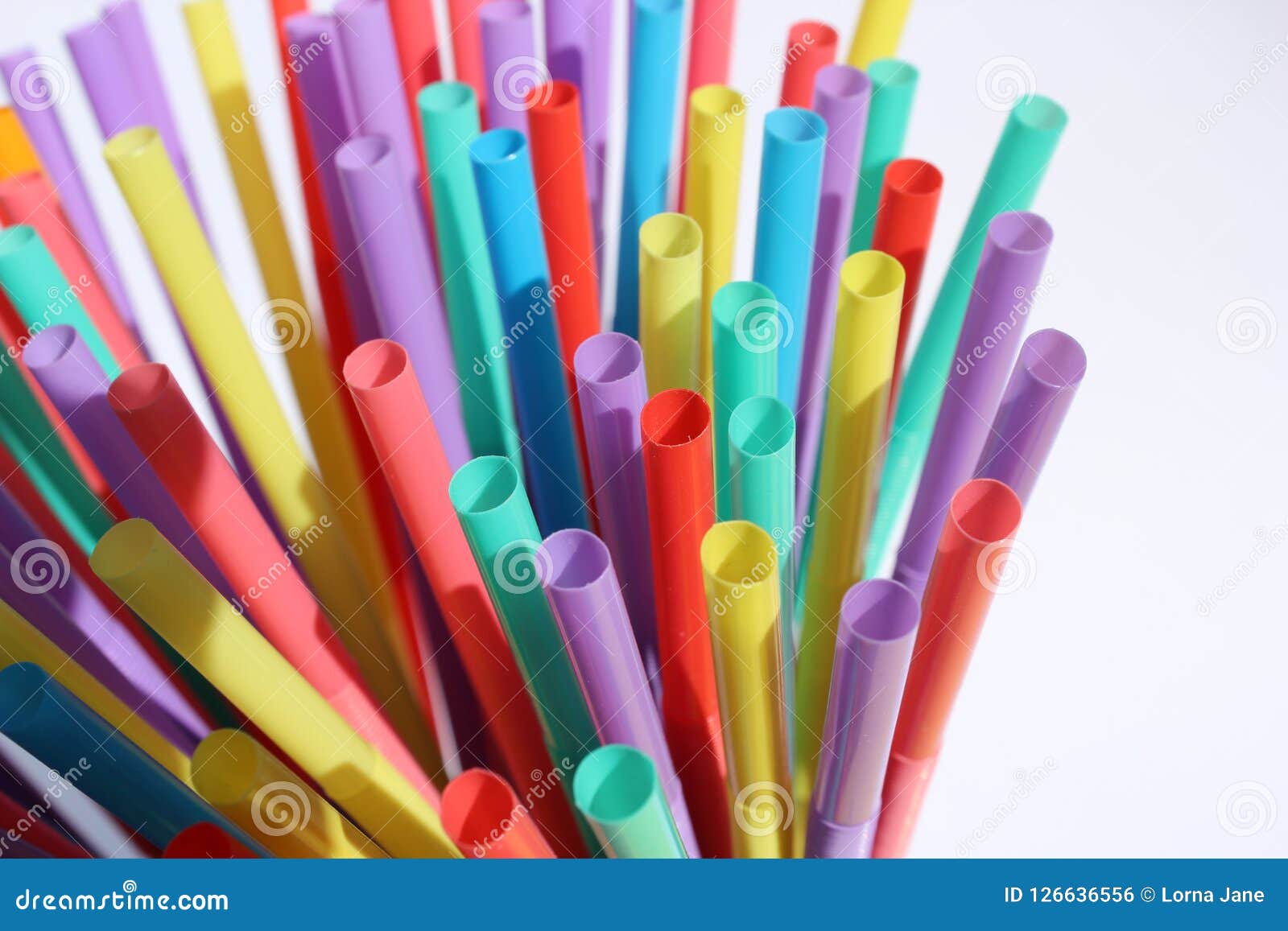 Straw Straws Plastic Drinking Background Colourful Full Screen Single ...