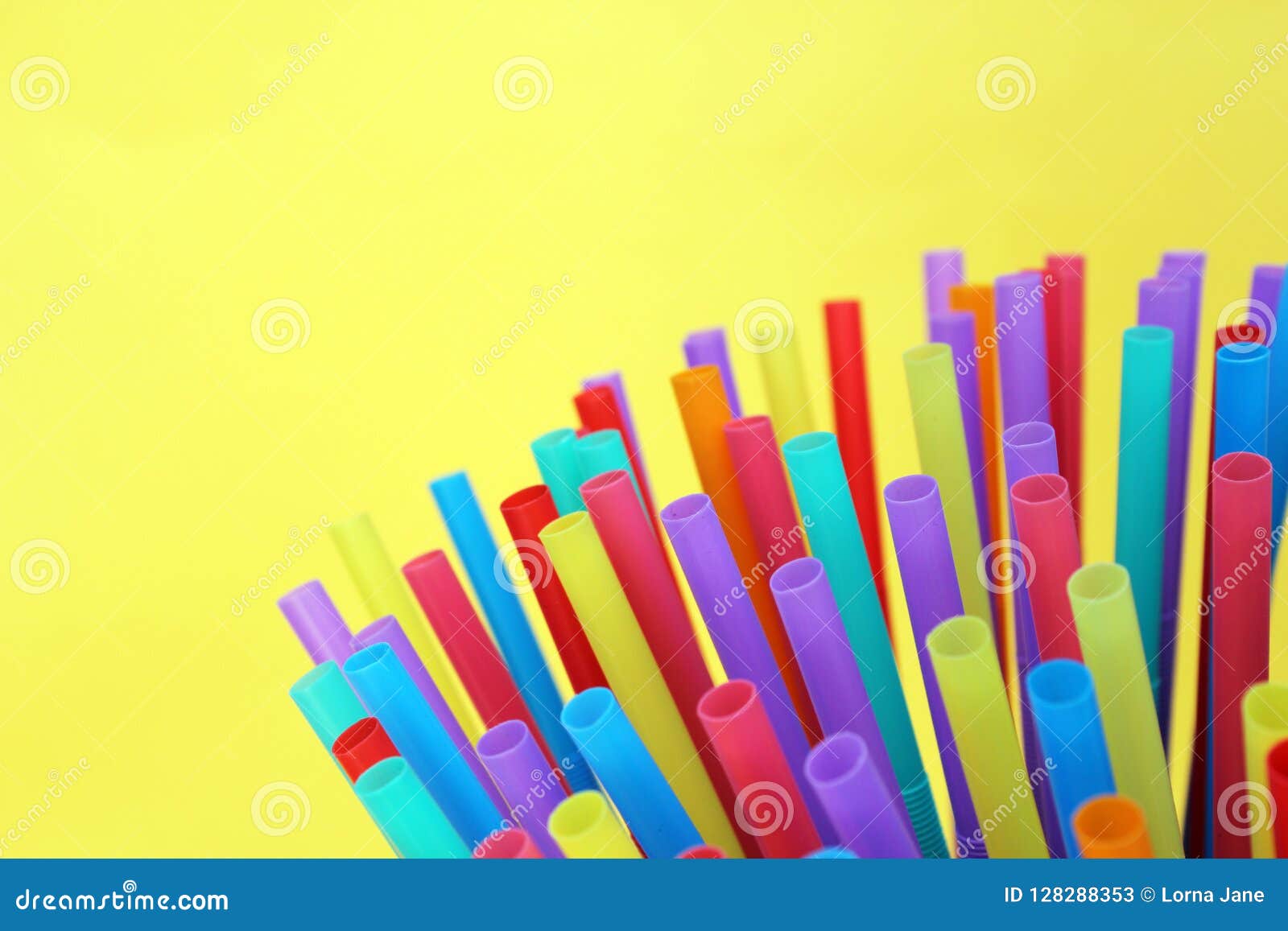 Straw Straws Plastic Drinking Background Colourful Full Screen Single ...