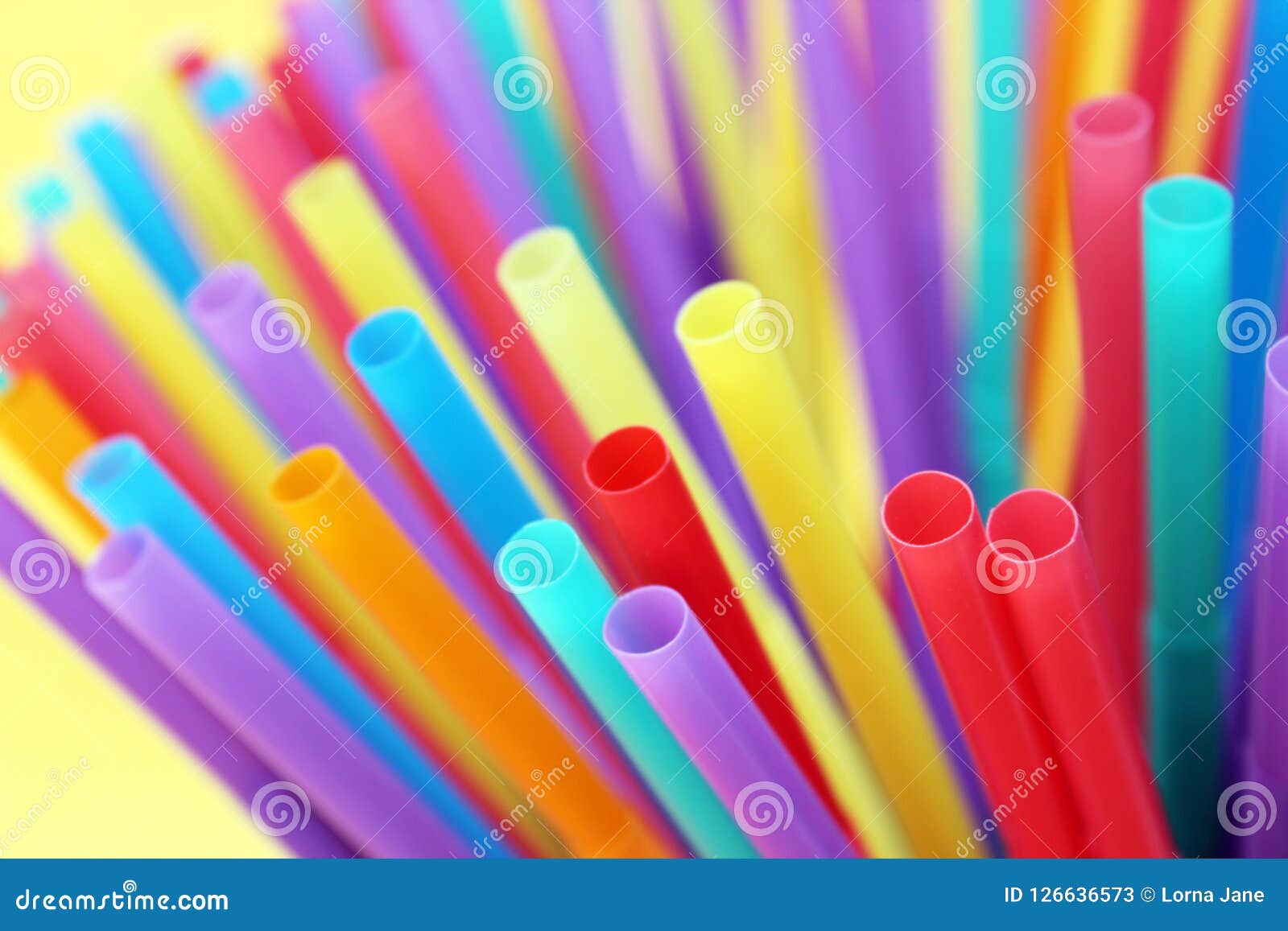 Straw Straws Plastic Drinking Background Colourful Full Screen Single ...