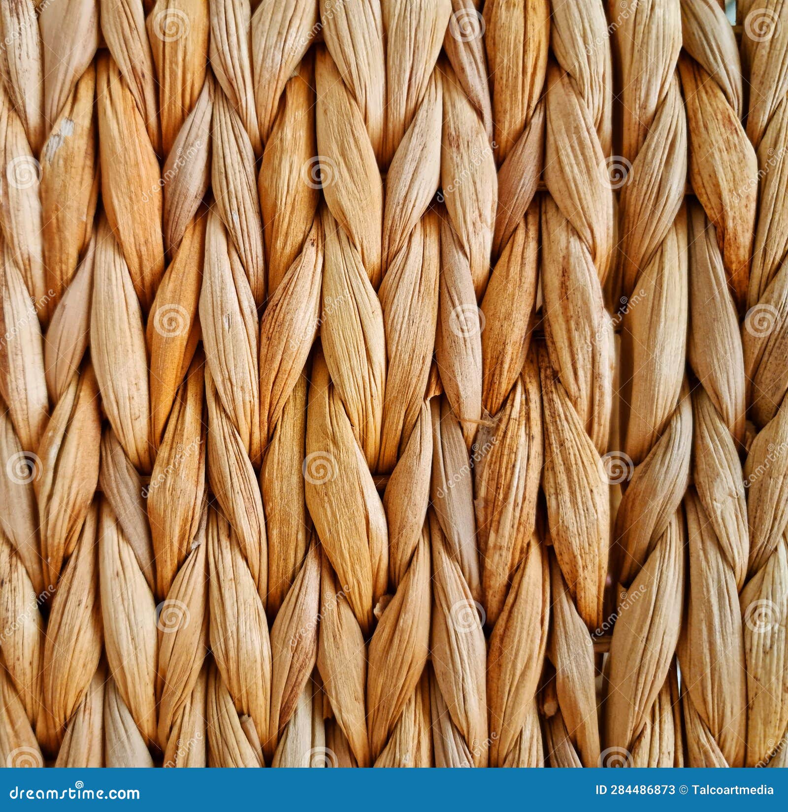 Straw Threads Woven in Traditional Braids Stock Image - Image of ...