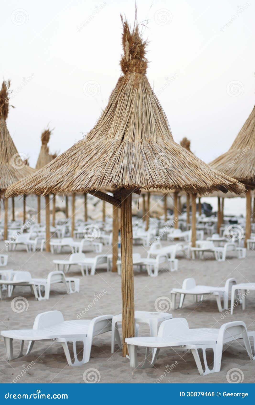 Straw umbrella stock photo. Image of sunlight, scene - 30879468