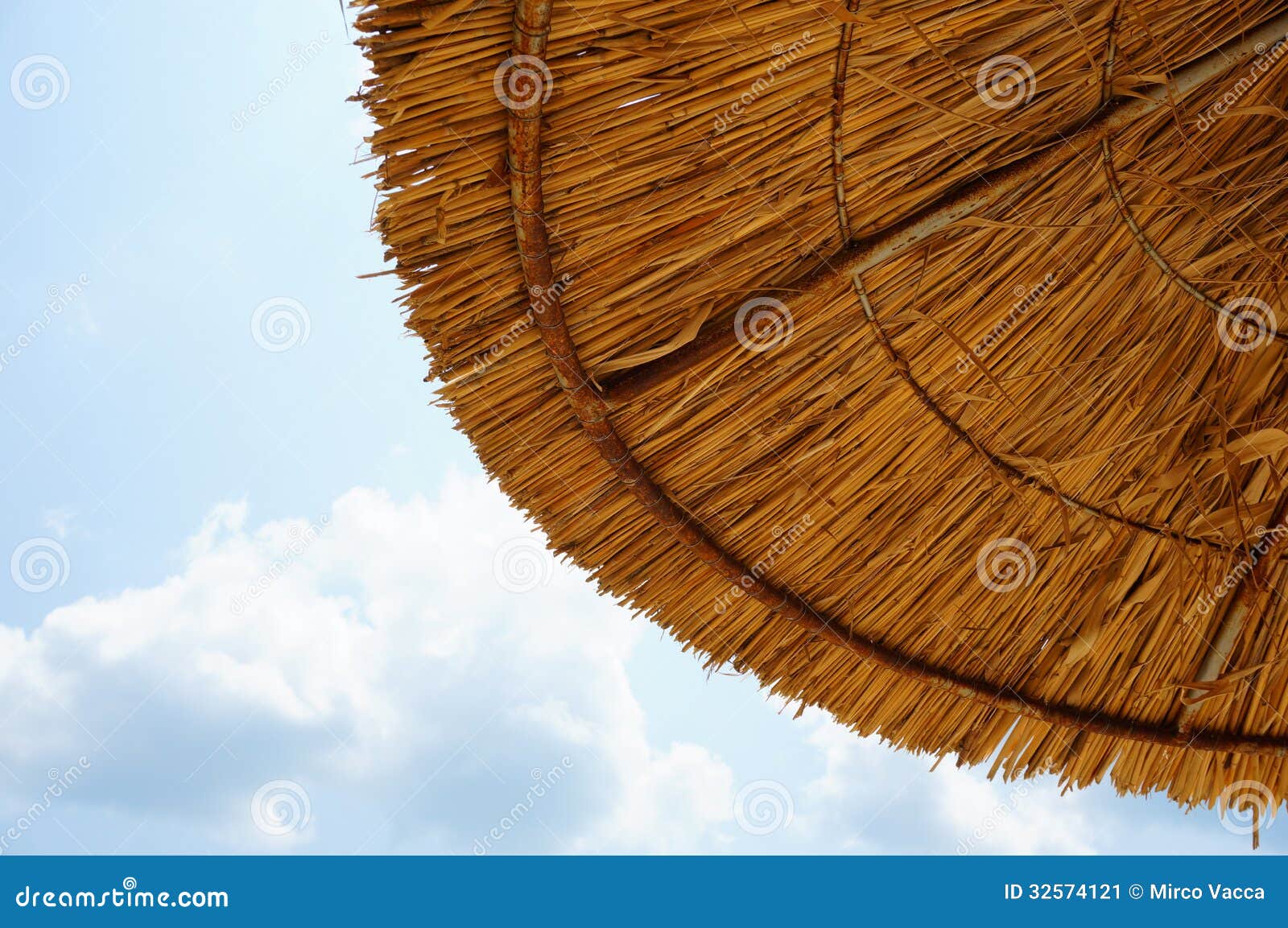Straw umbrella stock image. Image of straw, sunny, protection - 32574121