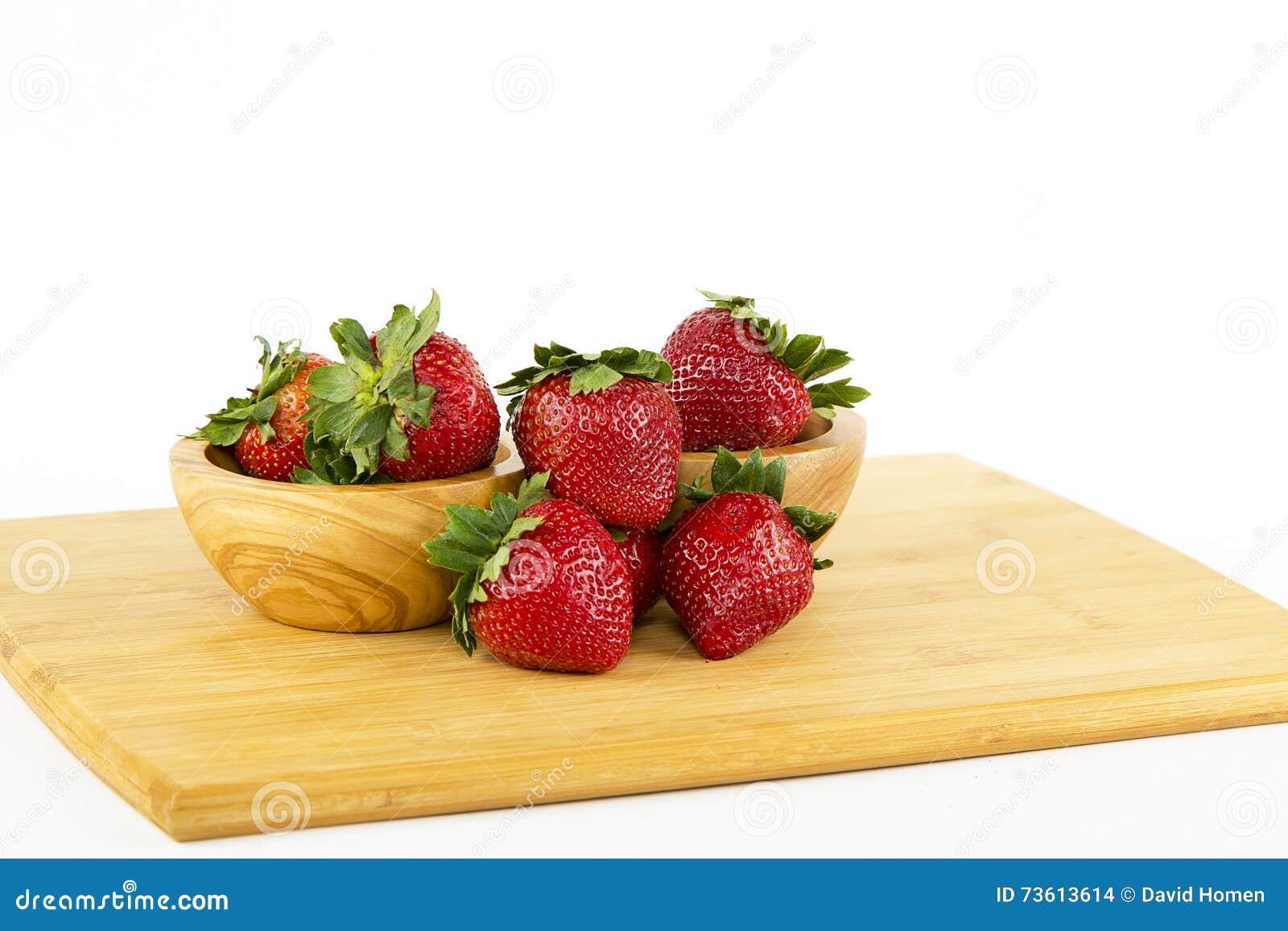Strawberries Arranged on a Cutting Board Stock Photo - Image of ...