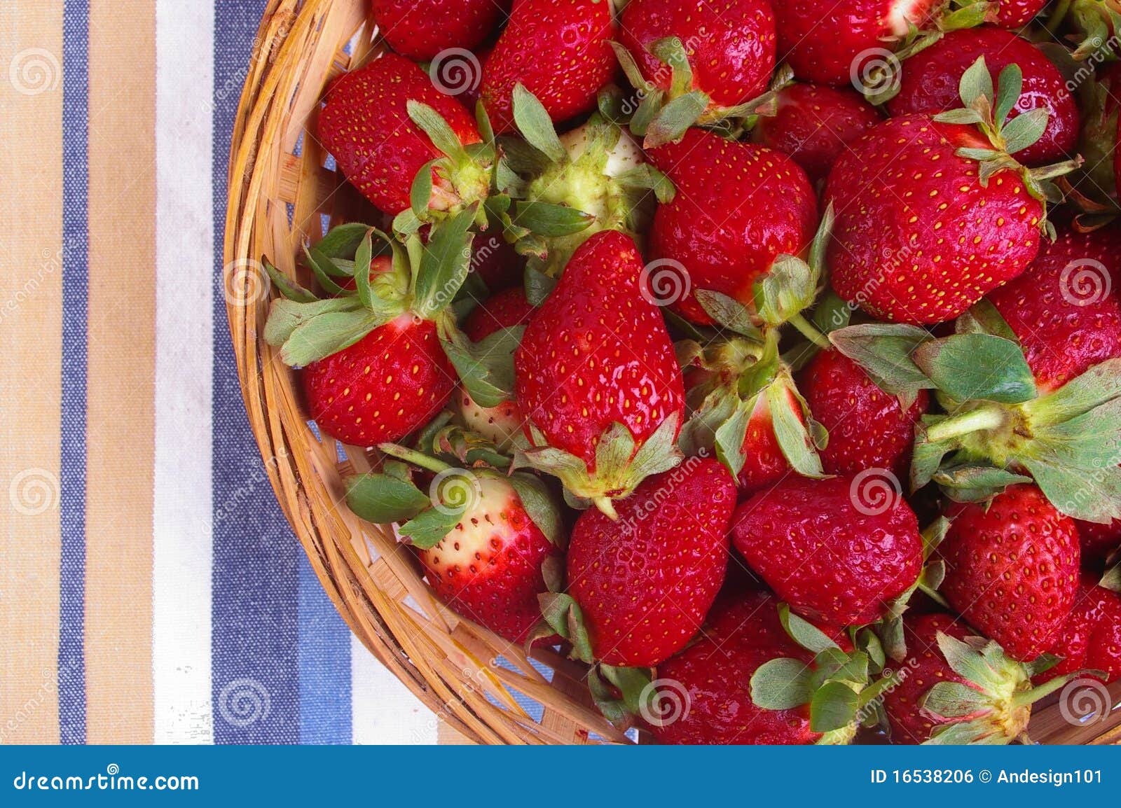 Strawberries basket stock photo. Image of crop, closeup - 16538206