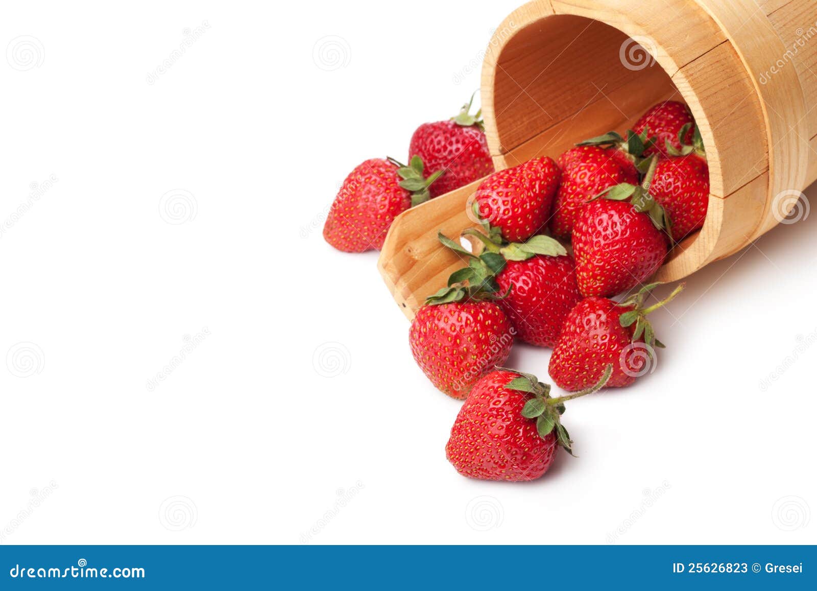 Strawberries in basket stock image. Image of copy, nature - 25626823