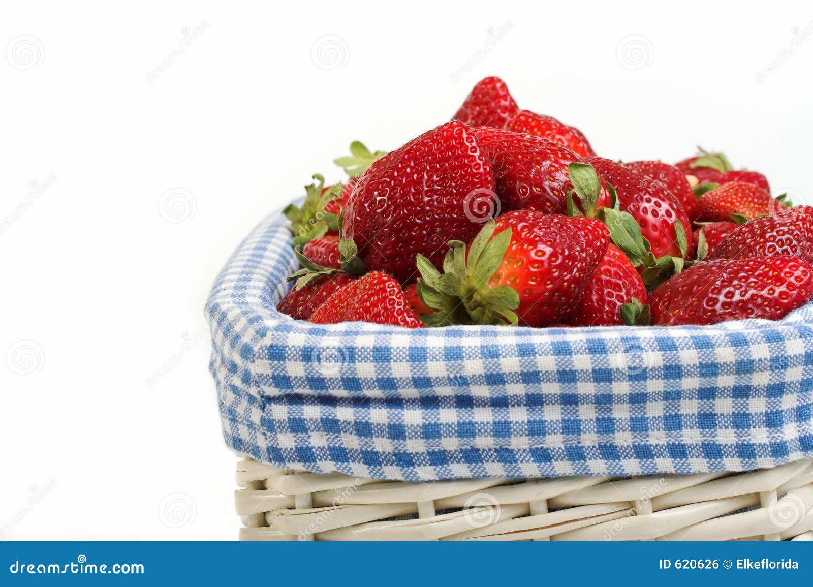 Strawberries in basket stock photo. Image of fresh, basket - 620626