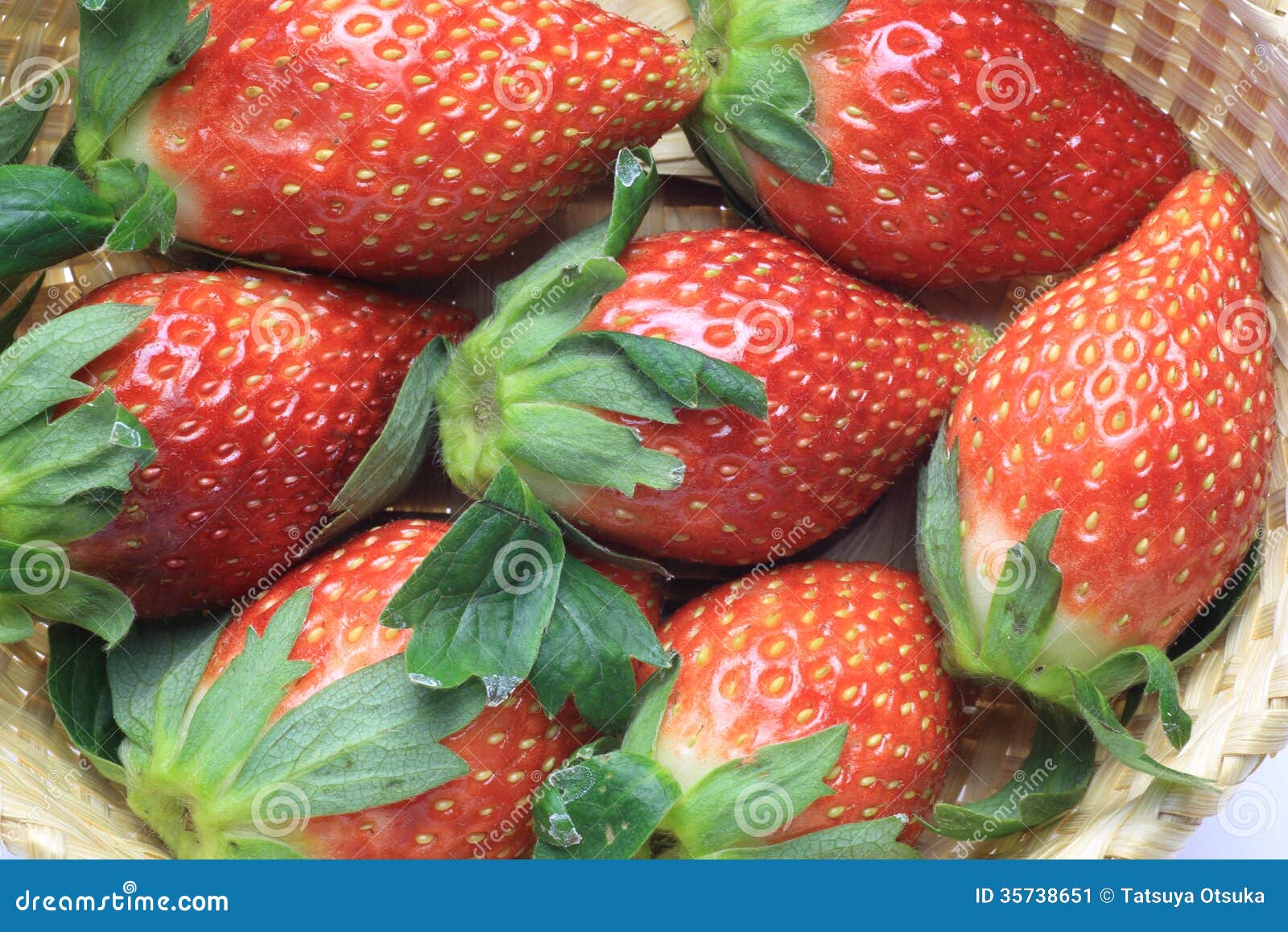 Strawberries in a basket stock image. Image of strawberry - 35738651